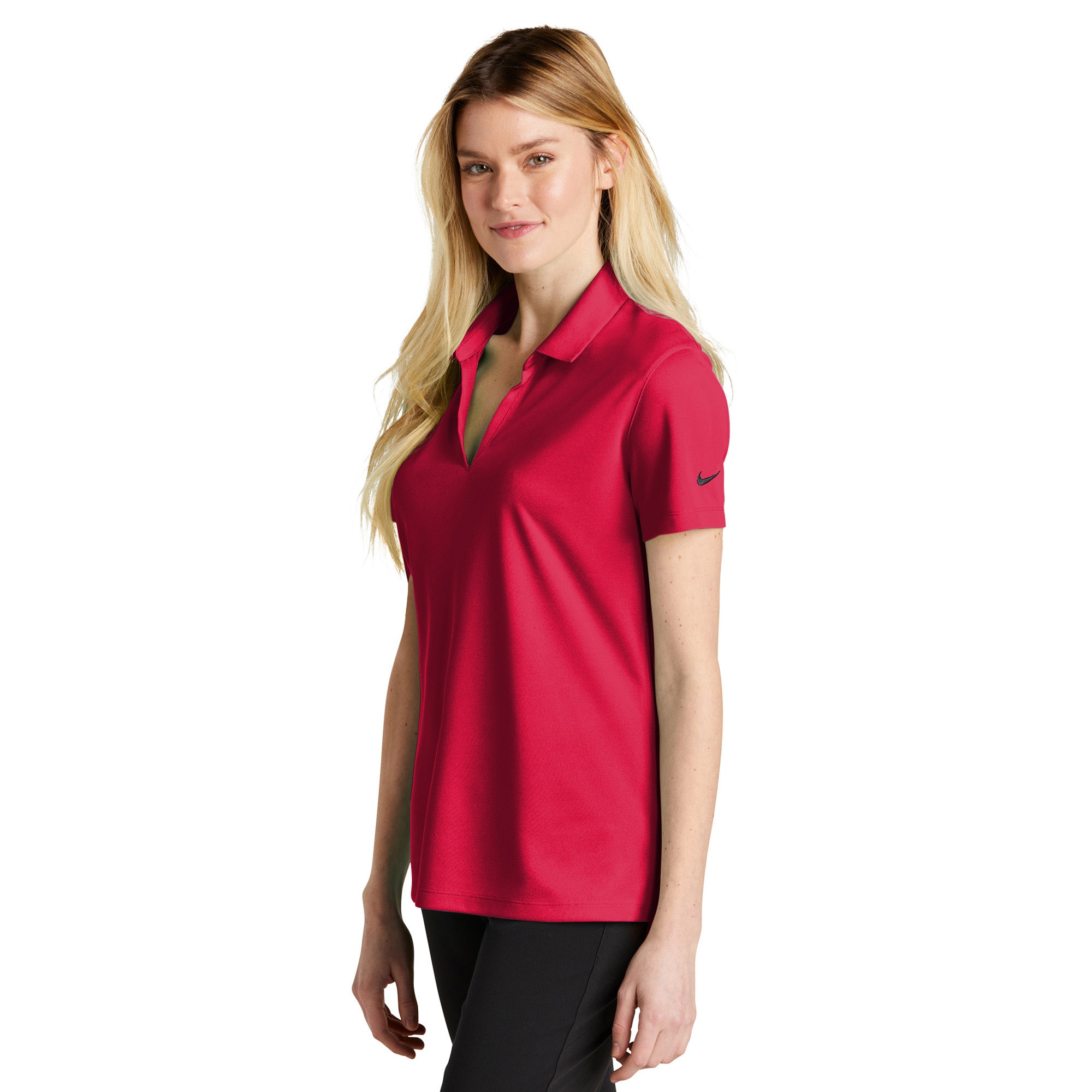 Nike NKDC1991 Ladies Dri-FIT Micro Pique 2.0 Polo - University Red ...