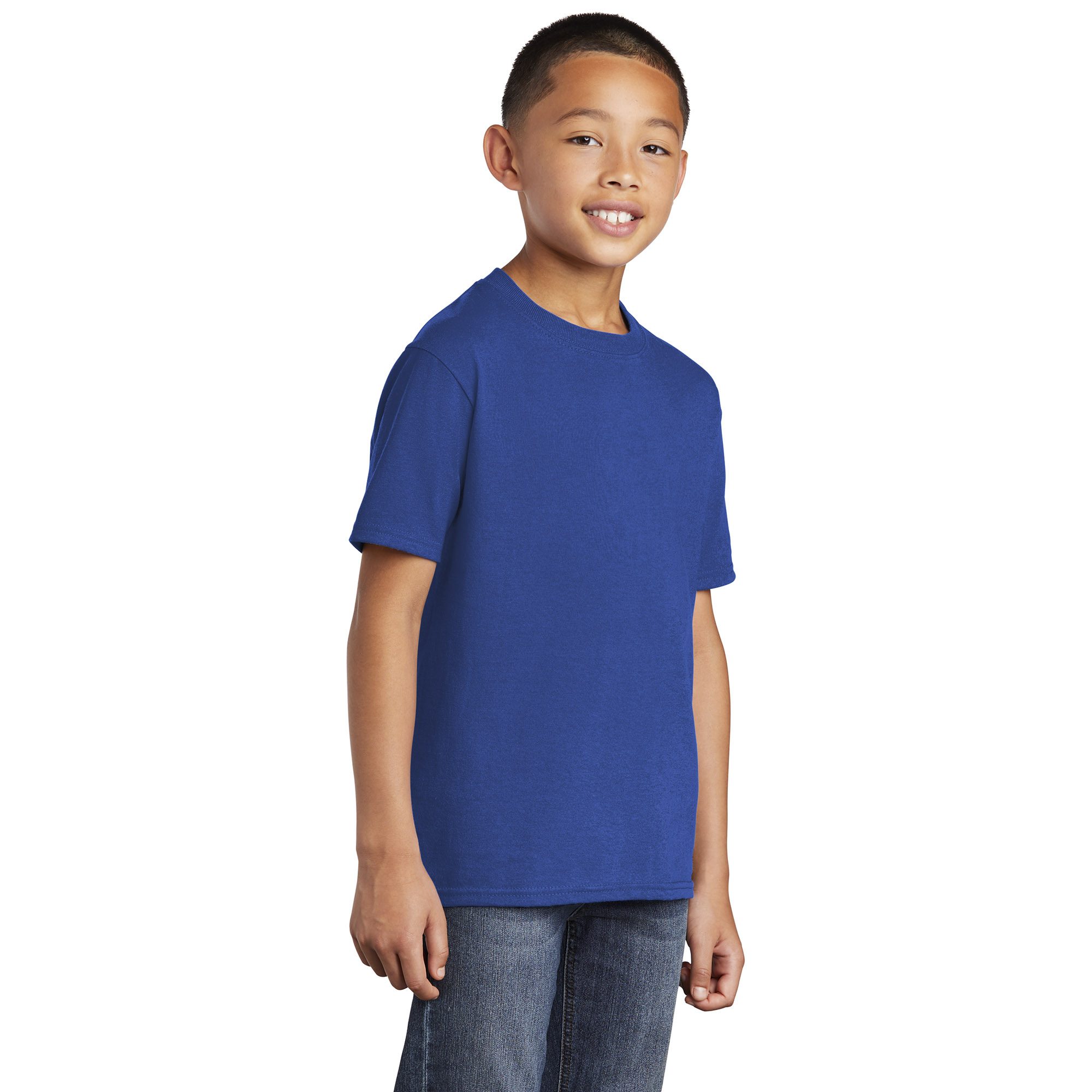 Port & Company PC54Y Youth Core Cotton Tee - True Royal | Full Source