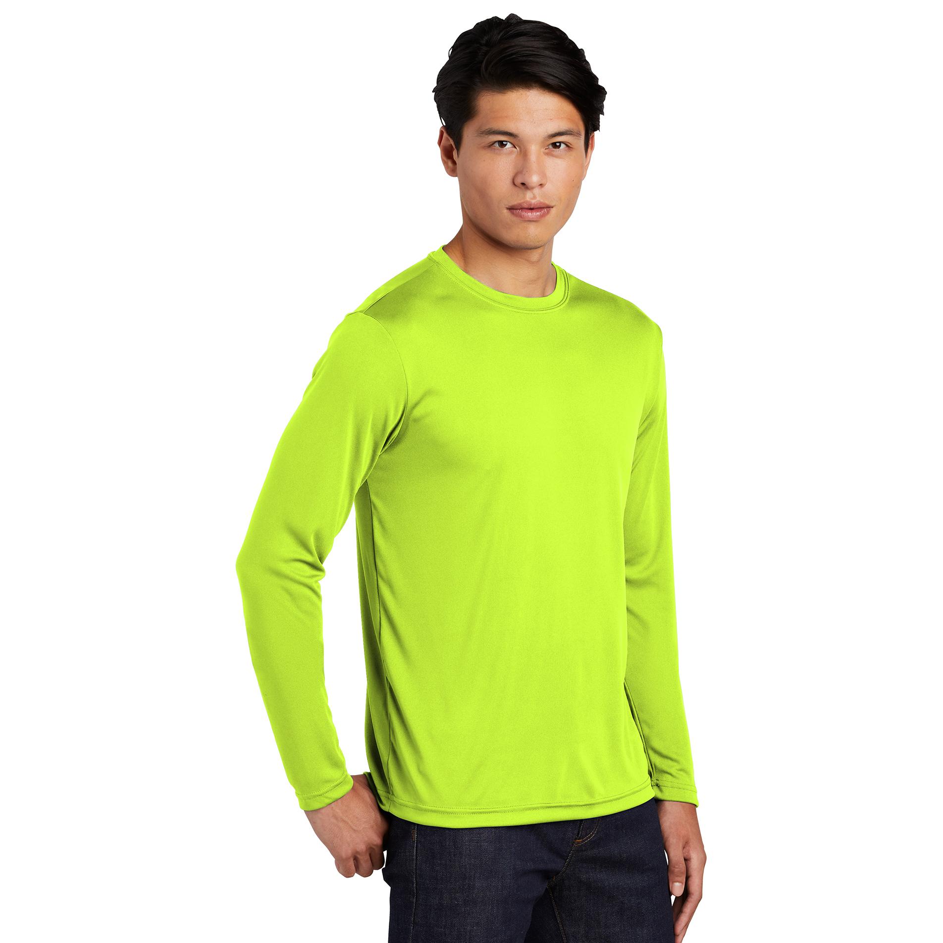 Sport-Tek ST350LS Long Sleeve PosiCharge Competitor Tee - Neon Yellow ...