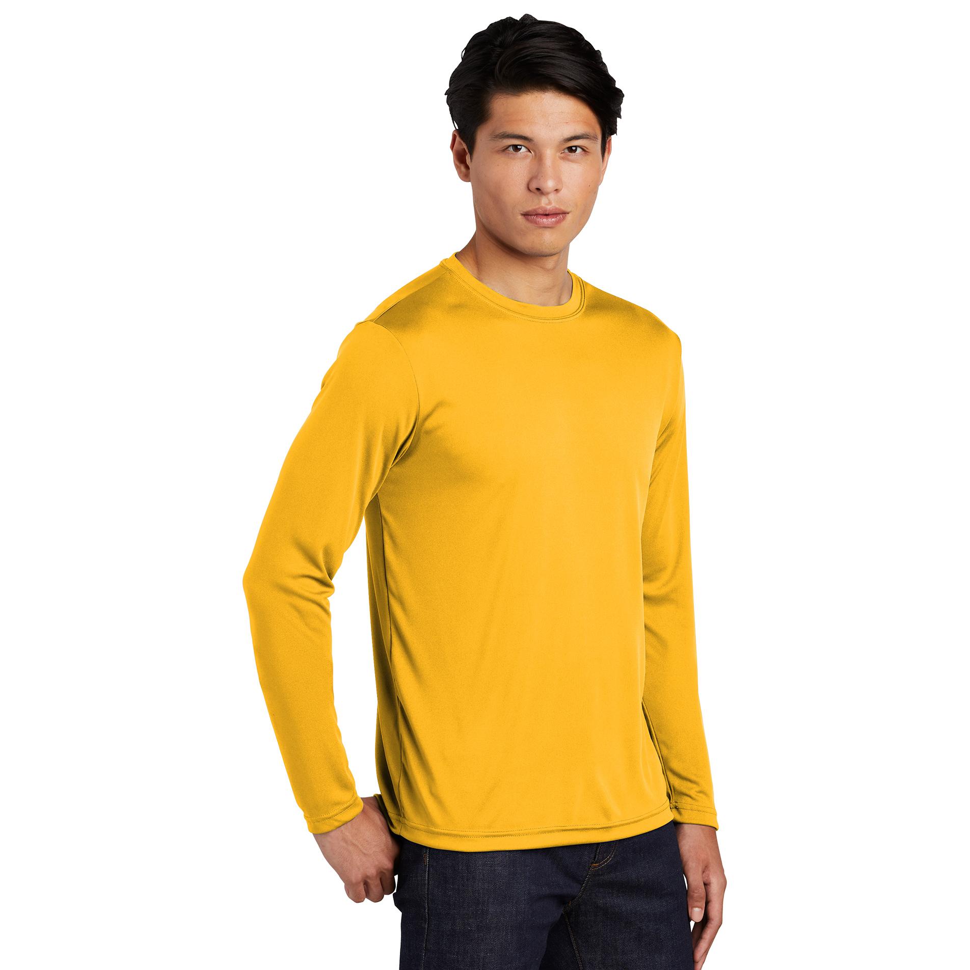 Sport-Tek ST350LS Long Sleeve PosiCharge Competitor Tee - Gold | Full ...