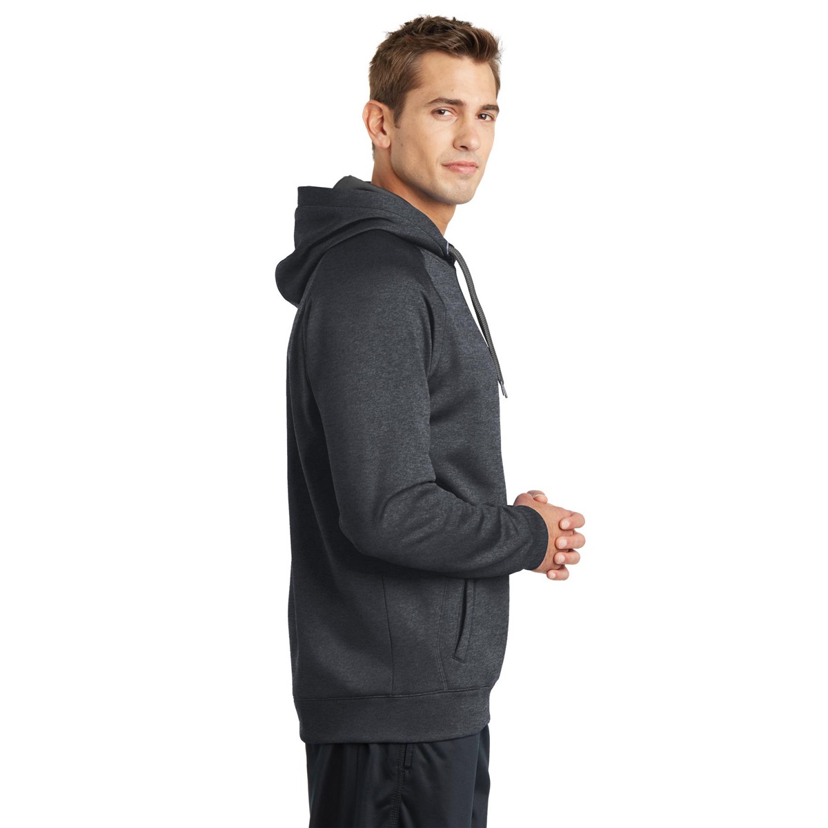 Sport-Tek ST250 Tech Fleece Hooded Sweatshirt - Graphite Heather ...