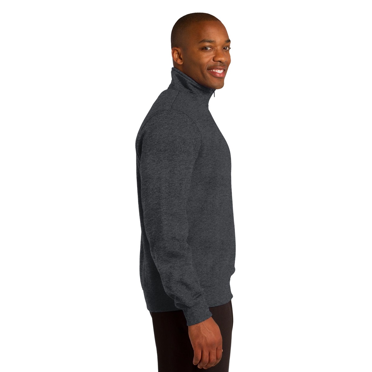 Sport-Tek ST253 1/4-Zip Sweatshirt - Graphite Heather | Full Source