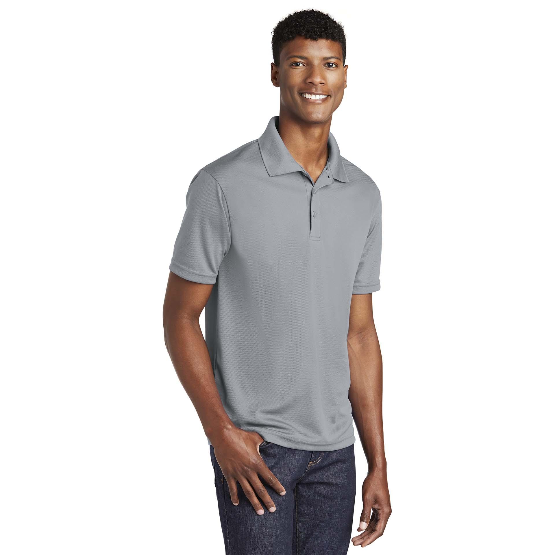 Sport-Tek ST640 PosiCharge RacerMesh Polo - Silver | Full Source