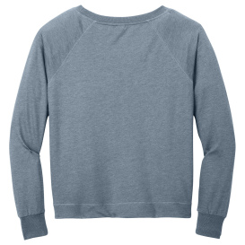 District DT672 Women's Featherweight French Long Sleeve Crewneck ...