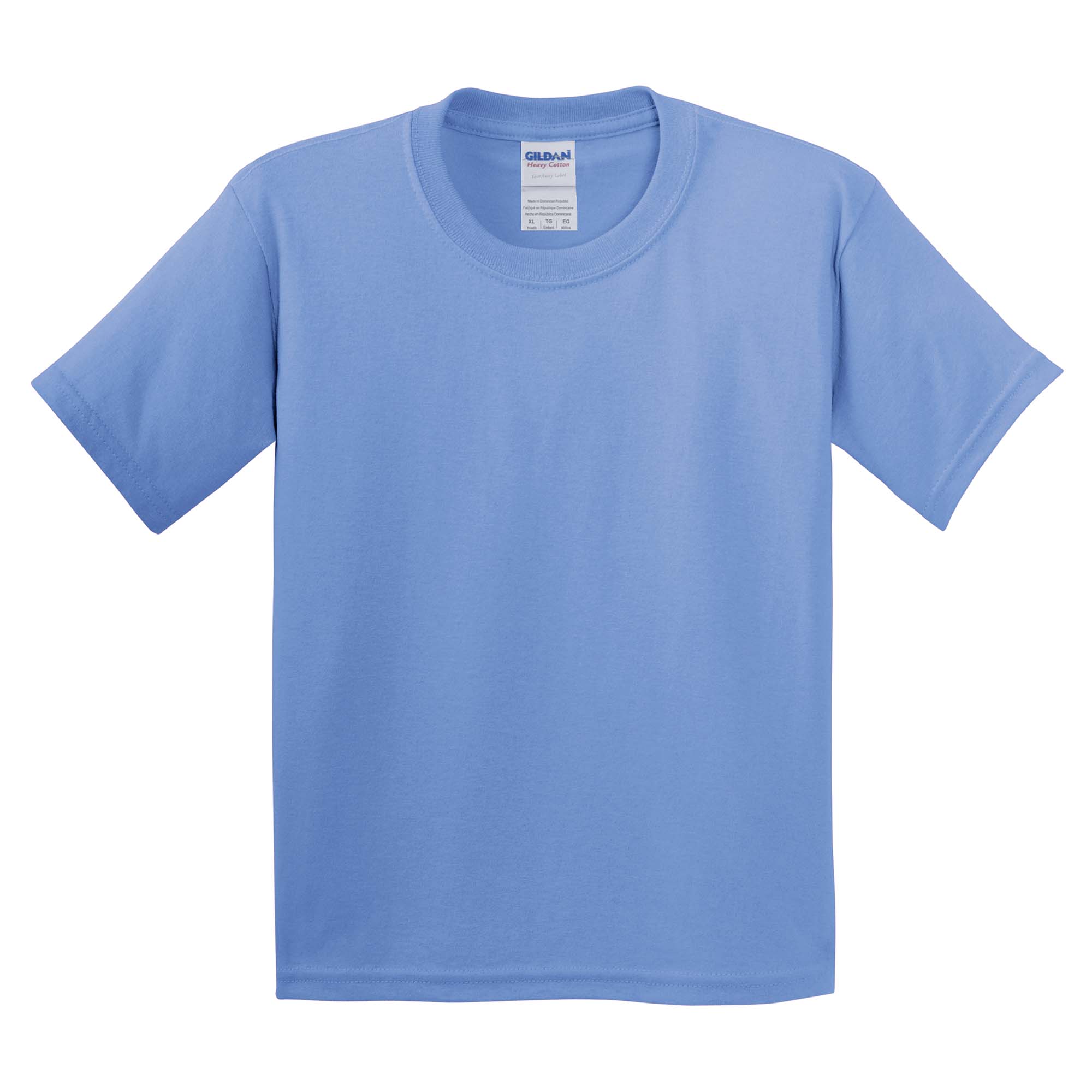 Gildan 5000B Youth Heavy 100% Cotton T-Shirt - Carolina Blue | Full Source