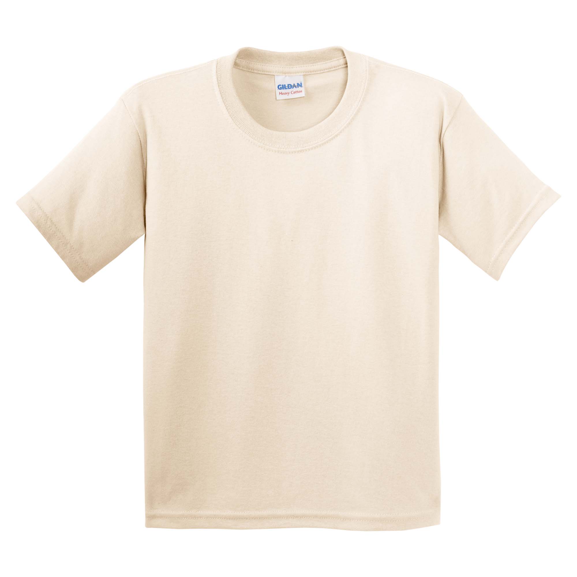 Gildan 5000B Youth Heavy 100% Cotton T-Shirt - Natural | Full Source