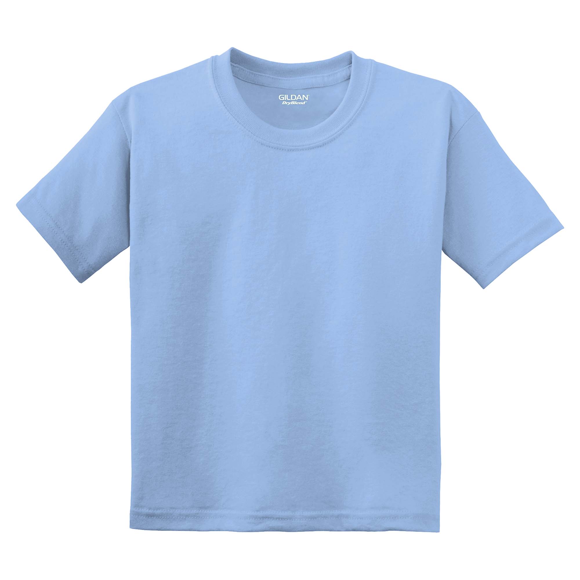 Gildan 8000B Youth DryBlend T-Shirt - Light Blue | Full Source