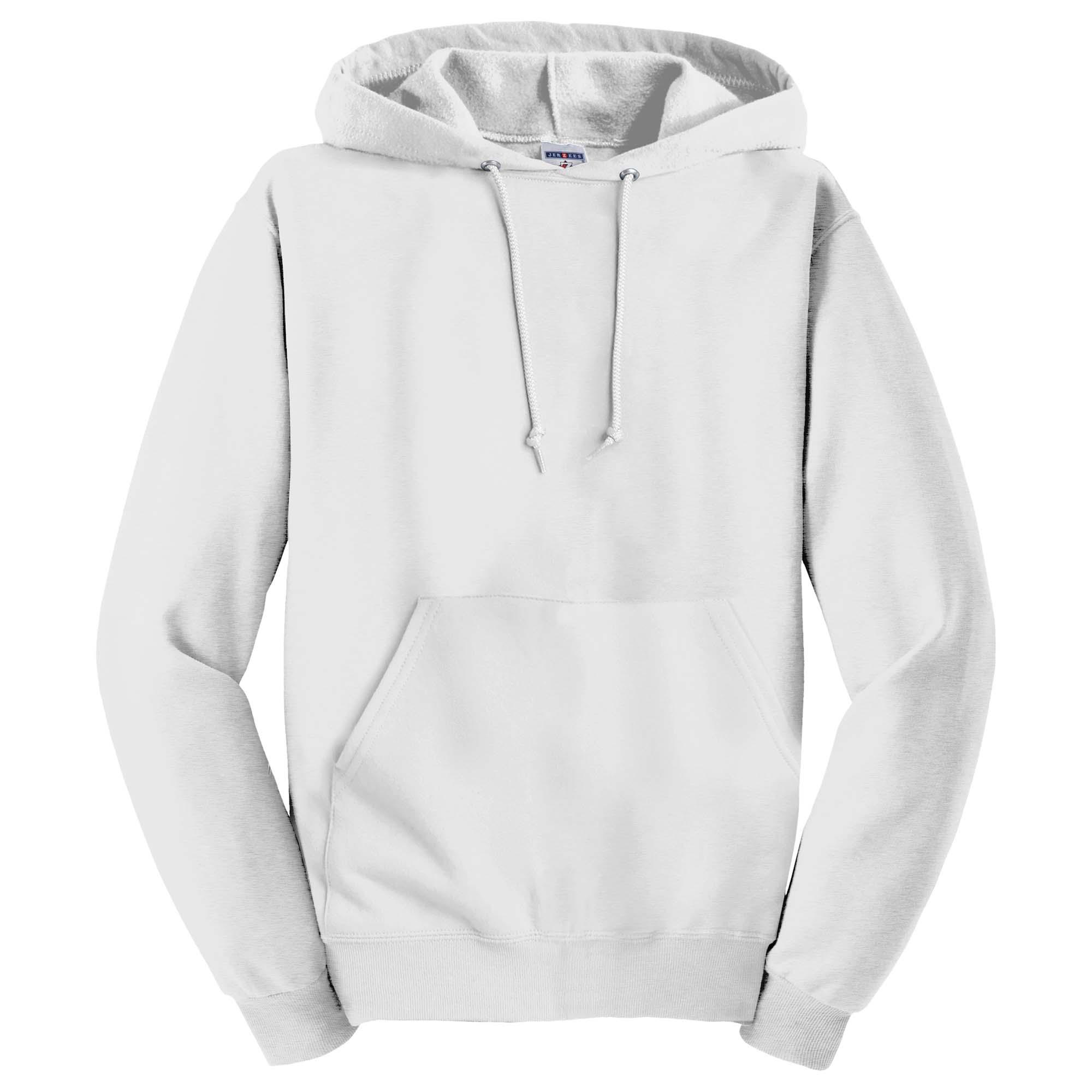 Jerzees 996M NuBlend Pullover Hooded Sweatshirt - White | Full Source