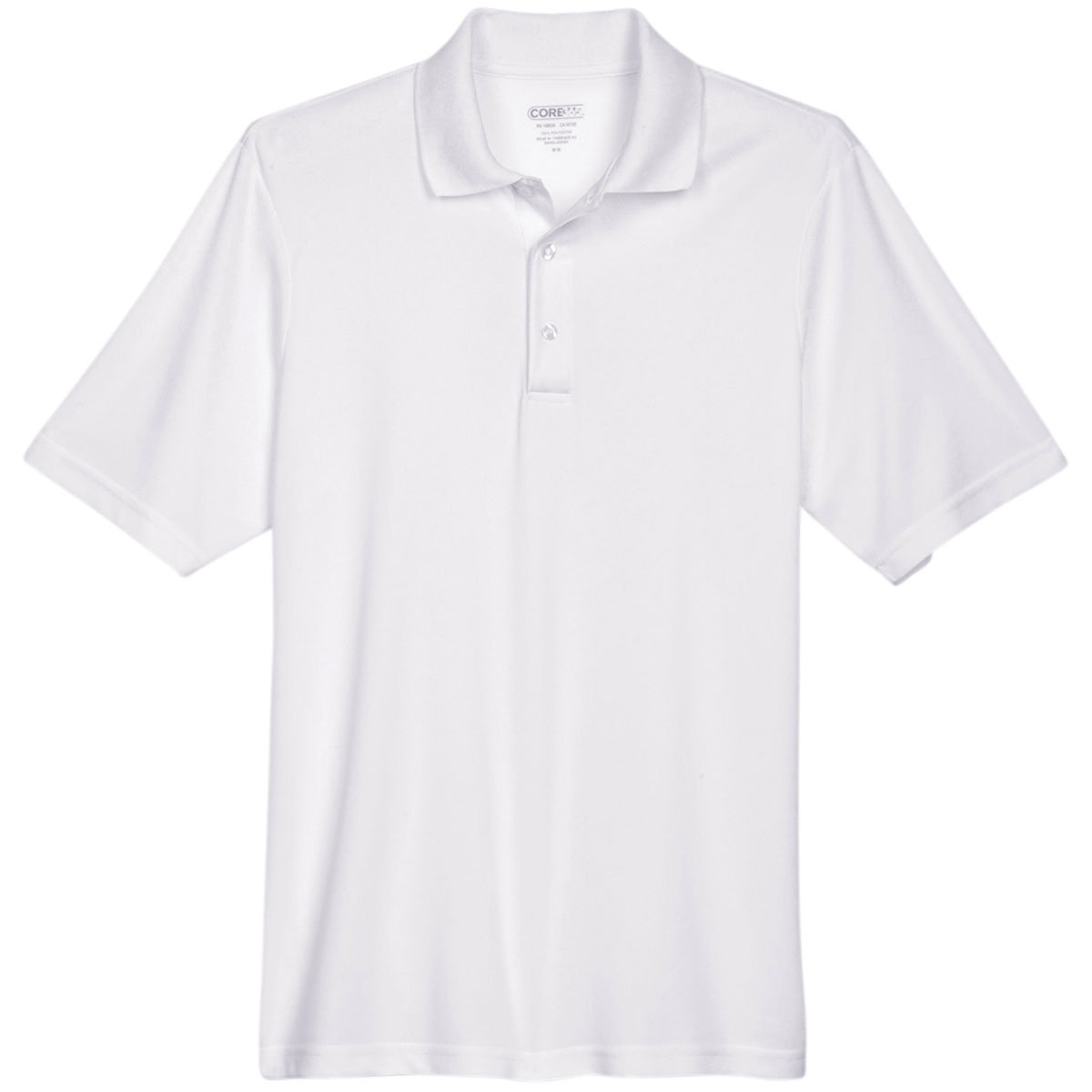 Core 365 88181 Men's Origin Performance Pique Polo - White | Full Source