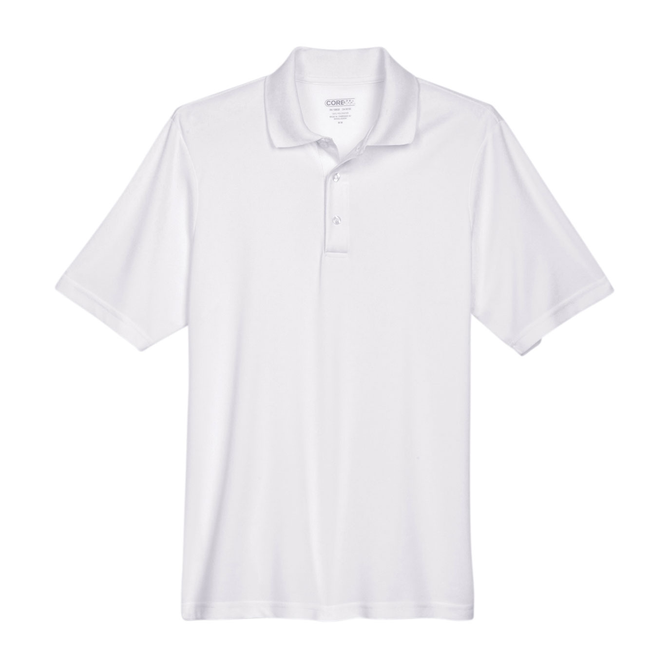 Core 365 88181T Men's Tall Origin Performance Pique Polo - White | Full ...
