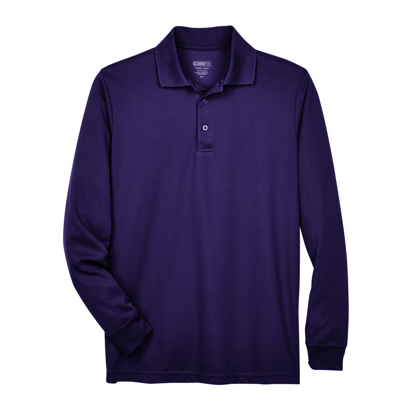 Core 365 88192 Men's Pinnacle Performance Long-Sleeve Pique Polo ...