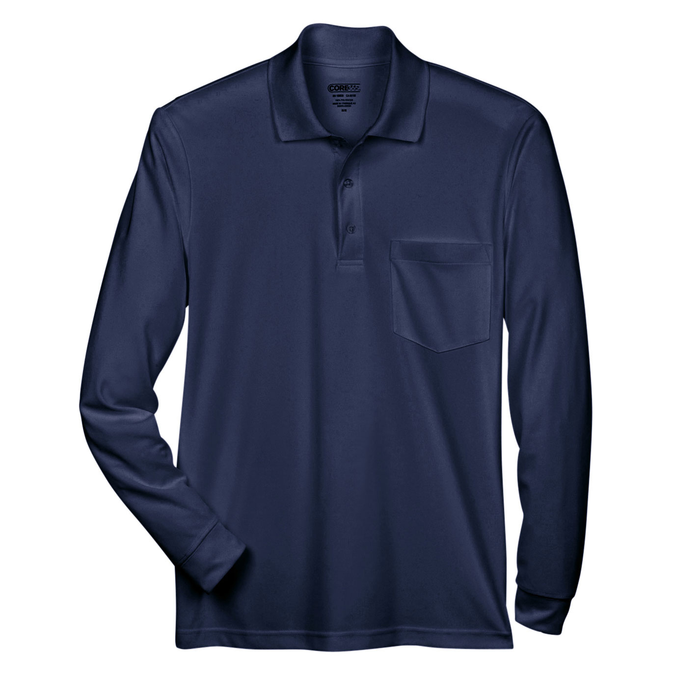 Core 365 88192P Adult Pinnacle Performance Long-Sleeve Pique Polo with ...