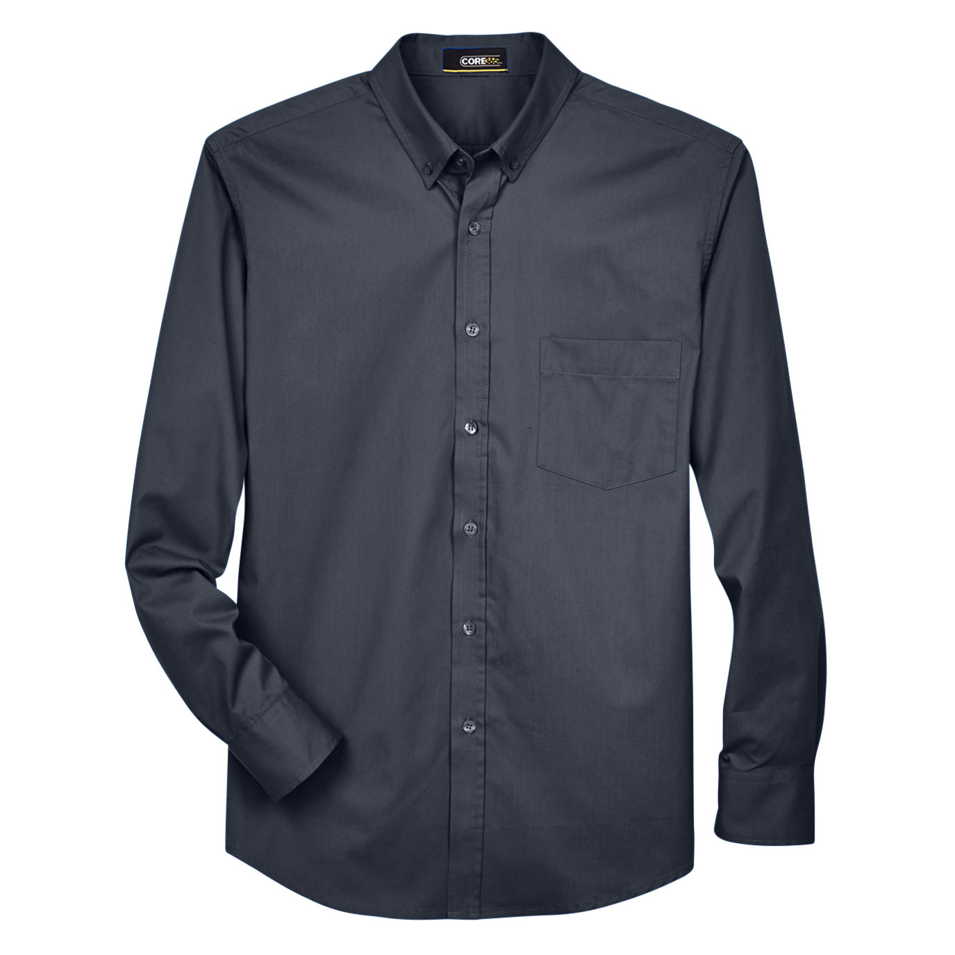 Core 365 88193 Men's Operate Long-Sleeve Twill Shirt - Carbon | Full Source