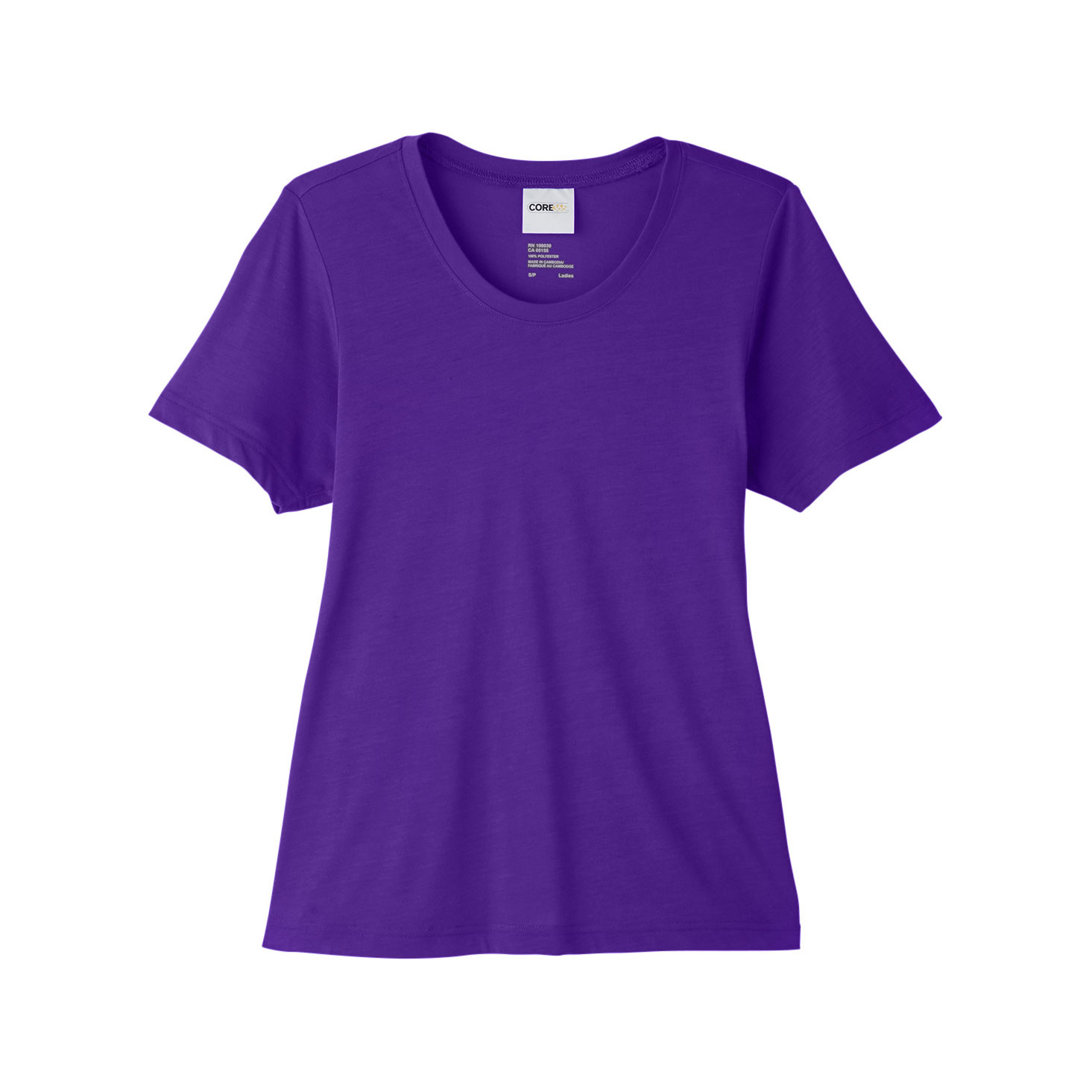 Core 365 CE111W Ladies Fusion ChromaSoft Performance T-Shirt - Campus ...
