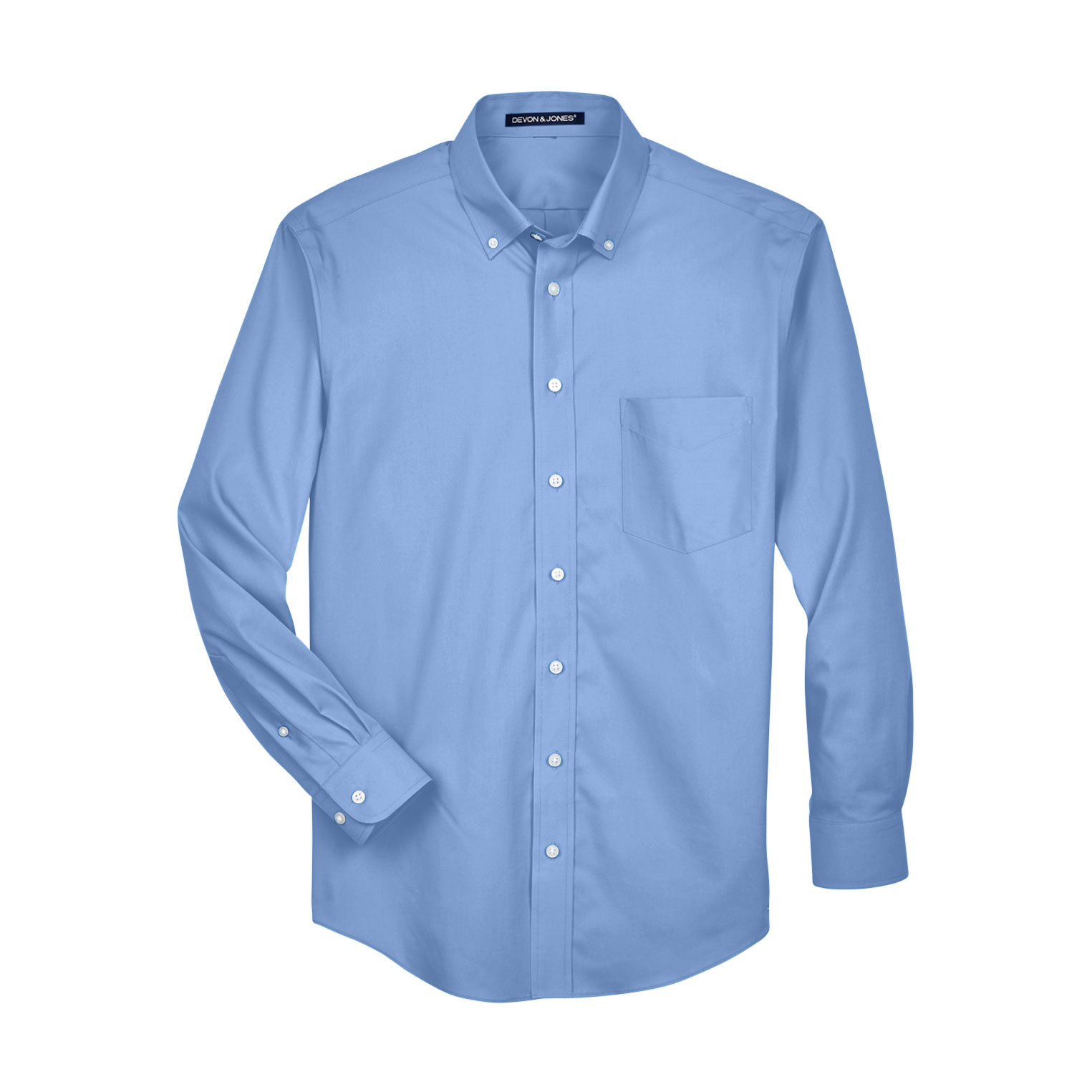 Devon & Jones D630 Men's Crown Woven Collection Solid Oxford - Light ...