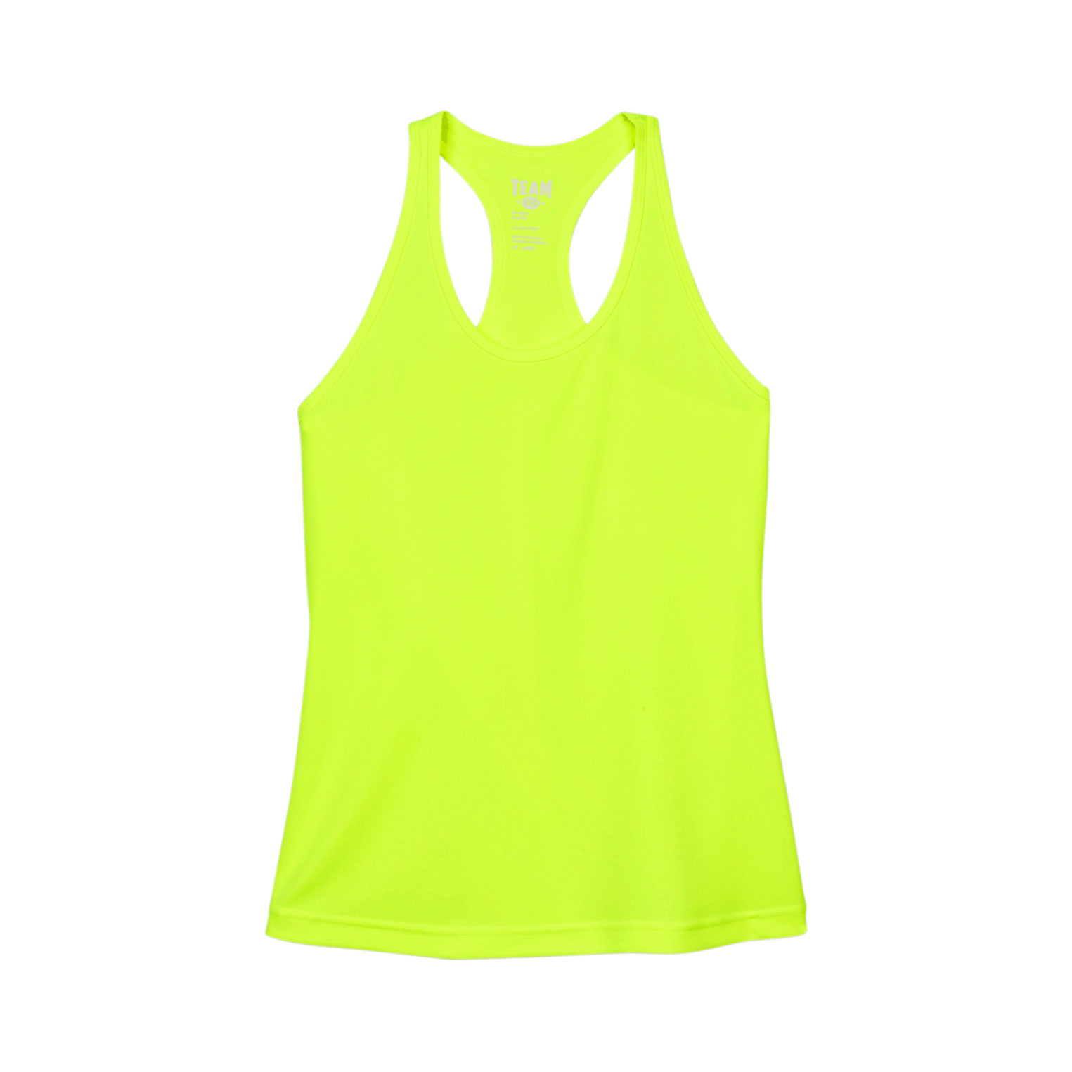 Team 365 TT11WRC Ladies Zone Performance Racerback Tank - Safety Yellow ...