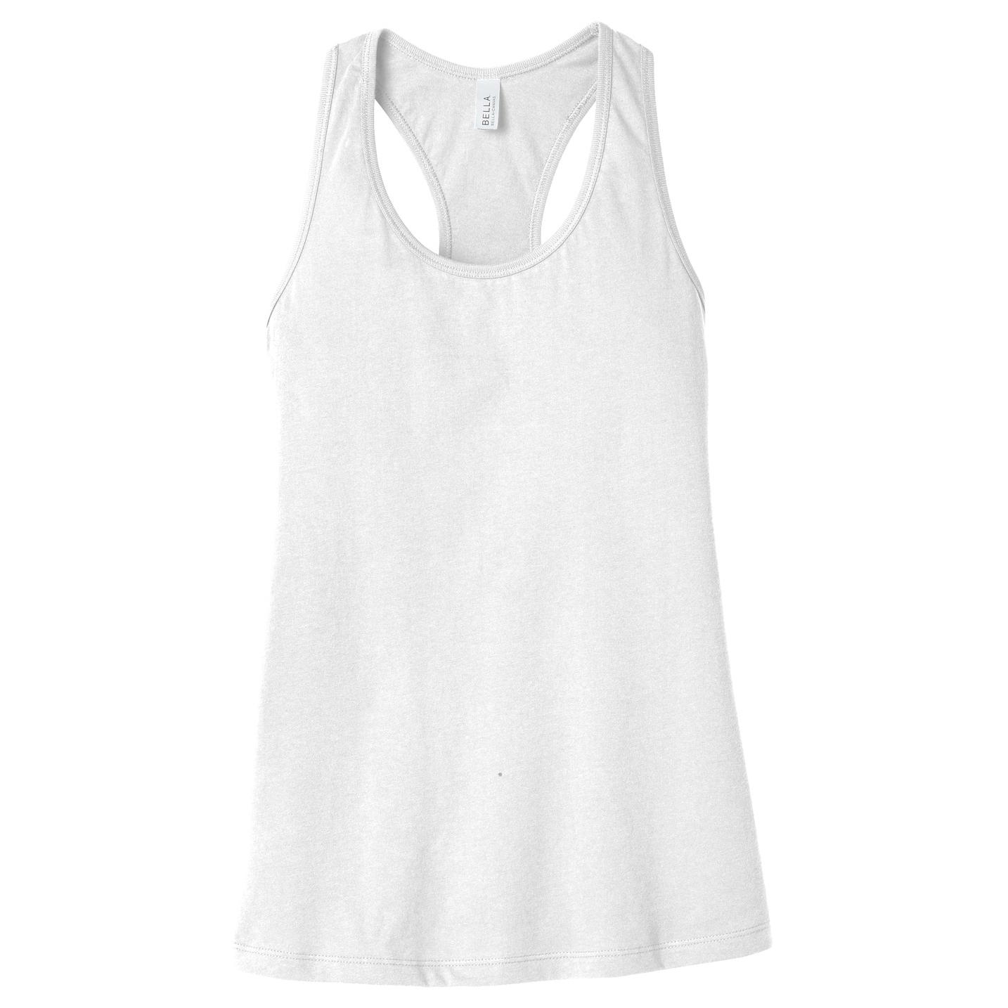 Bella + Canvas BC6008 Women's Jersey Racerback Tank - White | Full Source