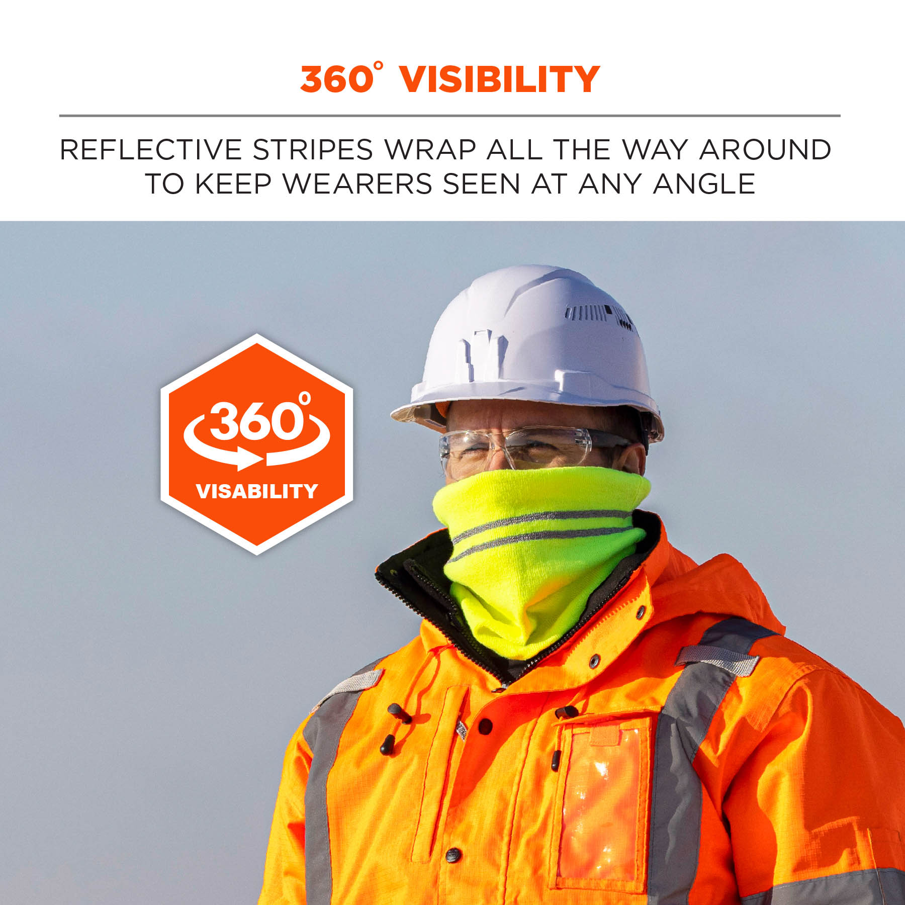 Ergodyne N-Ferno 6961 Reflective Winter Neck Gaiter - Lime | Full Source