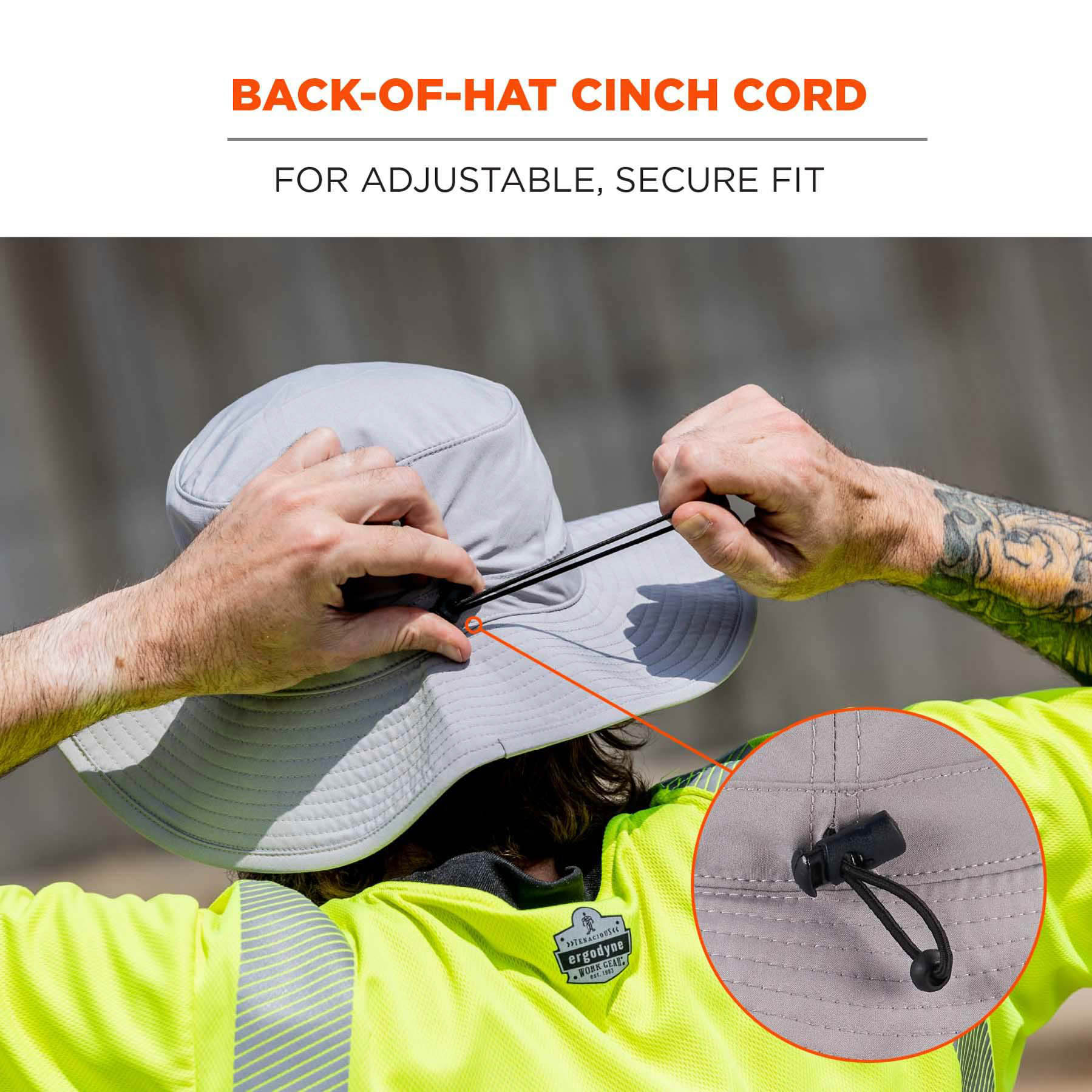 Ergodyne Chill-Its 8939 Cooling Bucket Hat - Gray | Full Source