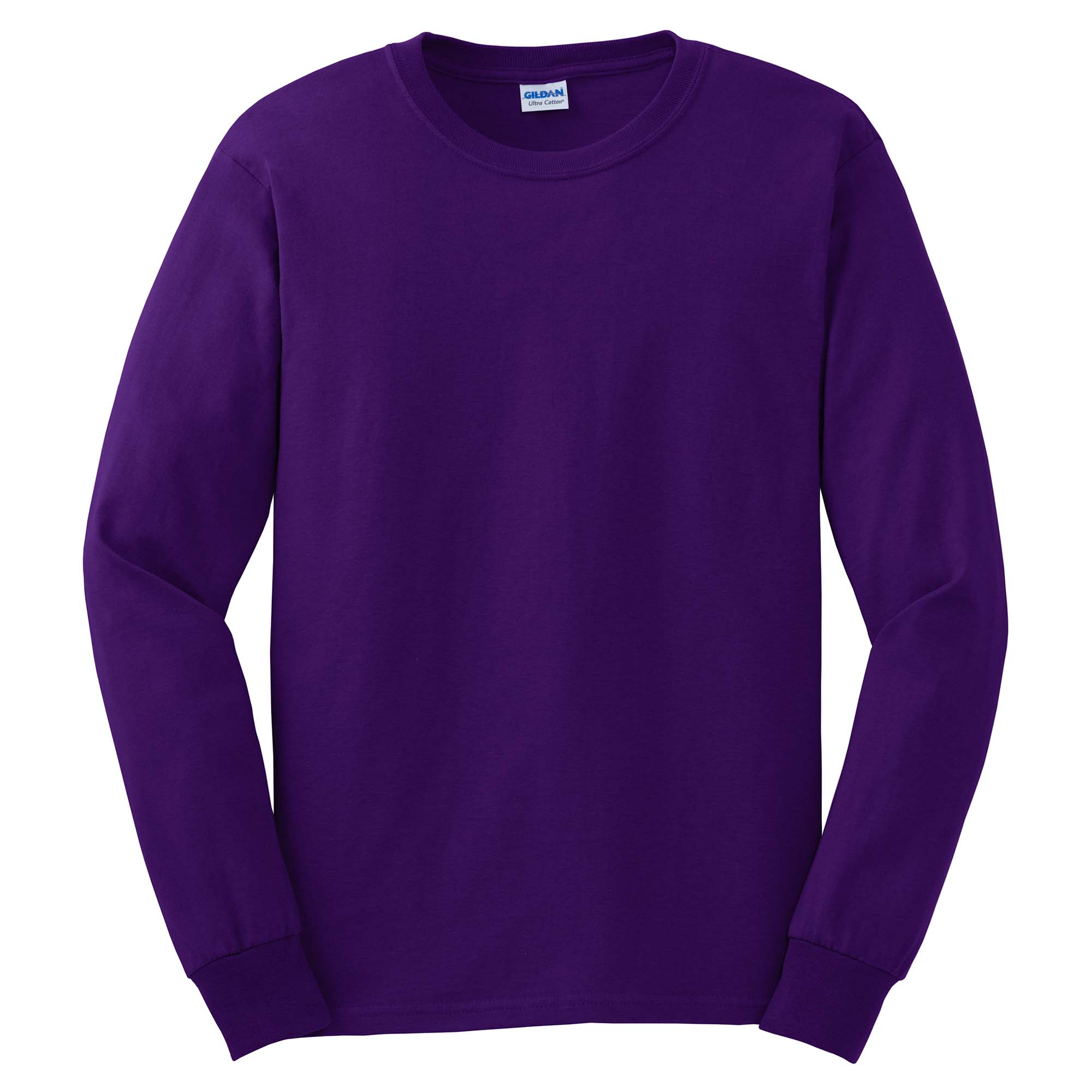 Gildan G2400 Ultra Cotton Long Sleeve T-Shirt - Purple | FullSource.com