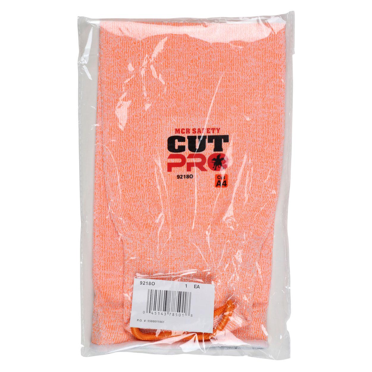 MCR Safety 9218O Cut Pro 13 Gauge Hypermax Sleeve with Silicone Bicep ...