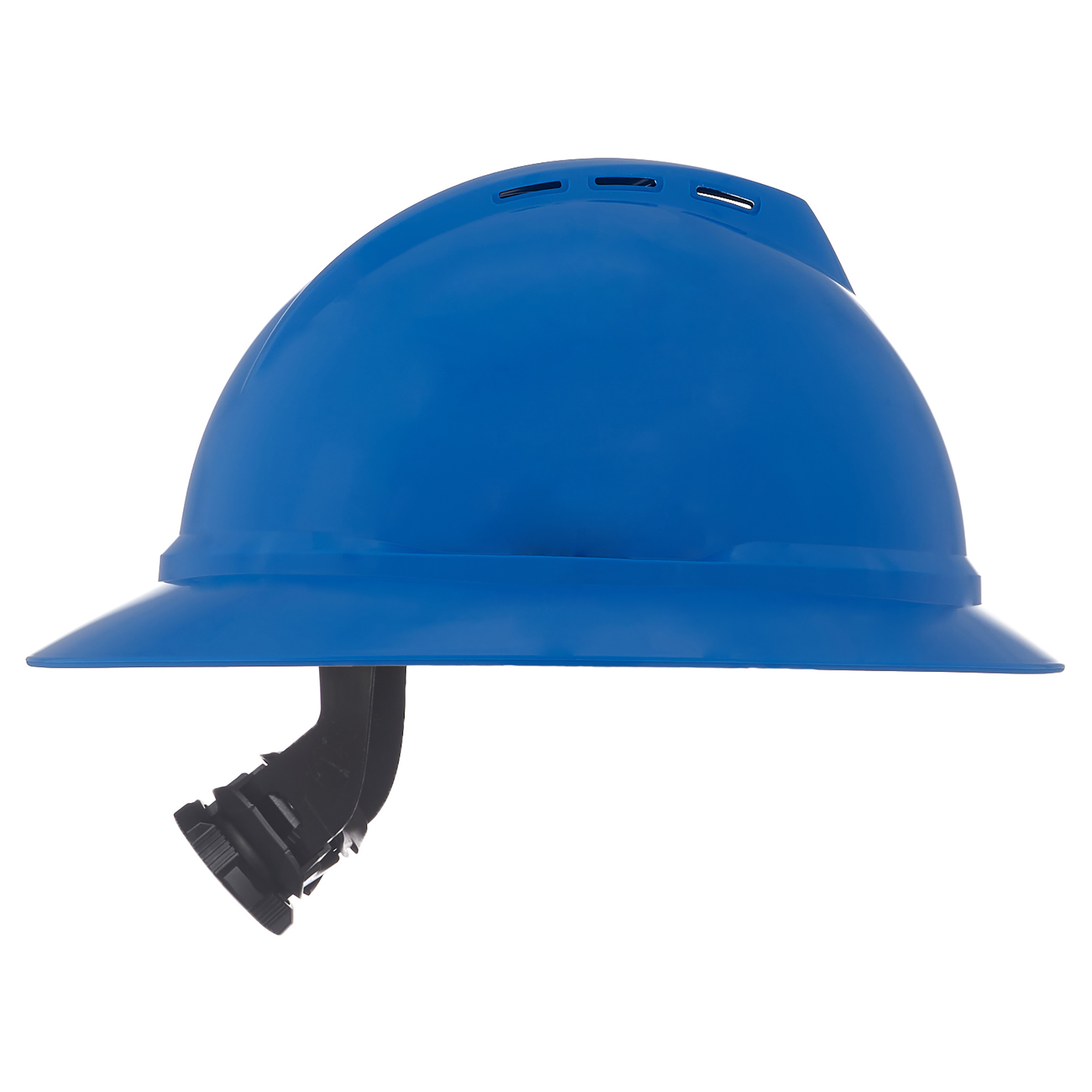 MSA 10167951 V-Gard 500 Vented Full Brim Hard Hat - 6-Point Ratchet ...