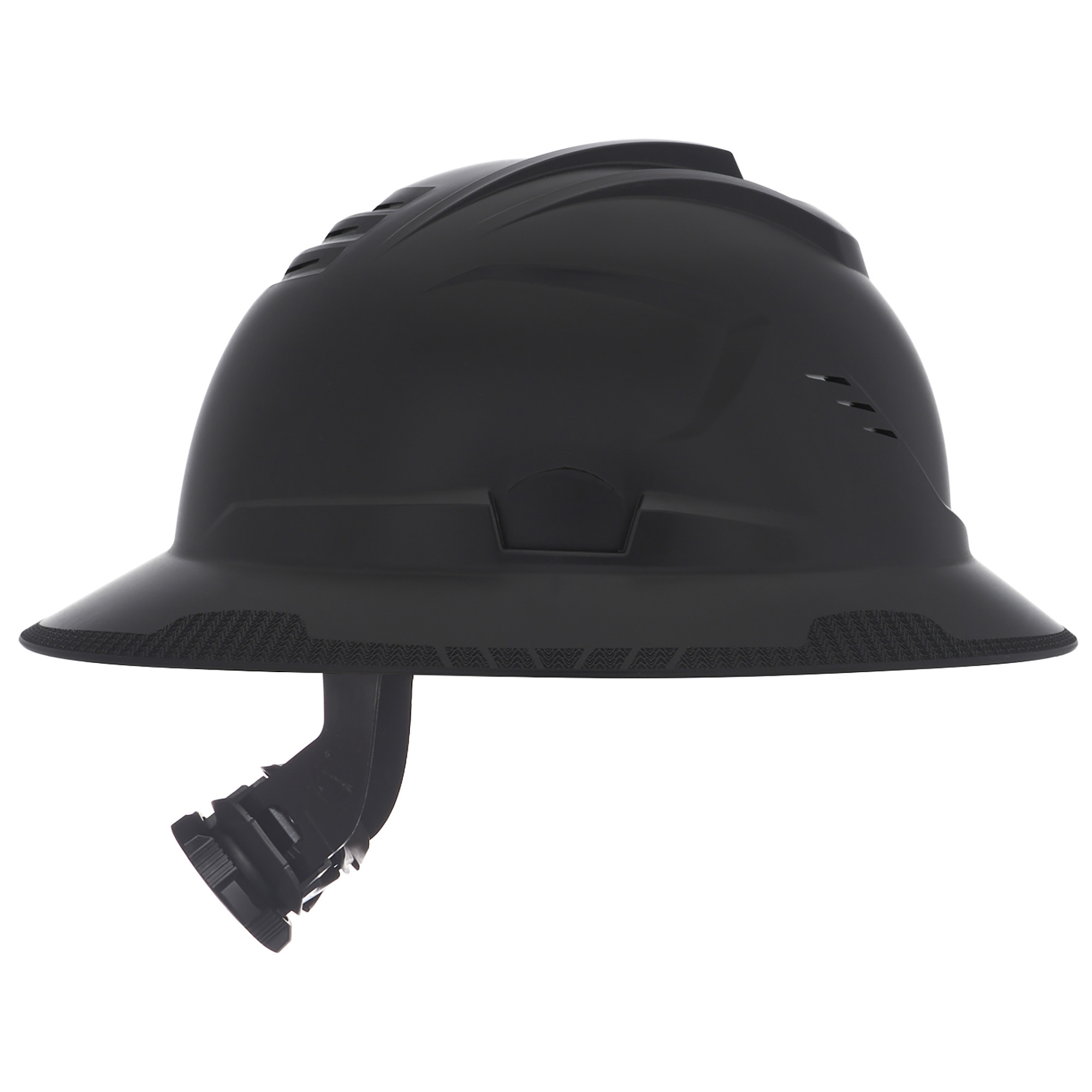 MSA 10215835 V-Gard C1 Vented Full Brim Hard Hat - Ratchet Suspension ...