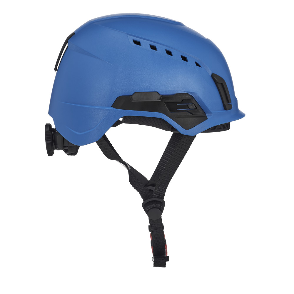 MSA 10242632 V-Gard H2 Vented Safety Helmet - Ratchet Suspension - Blue ...