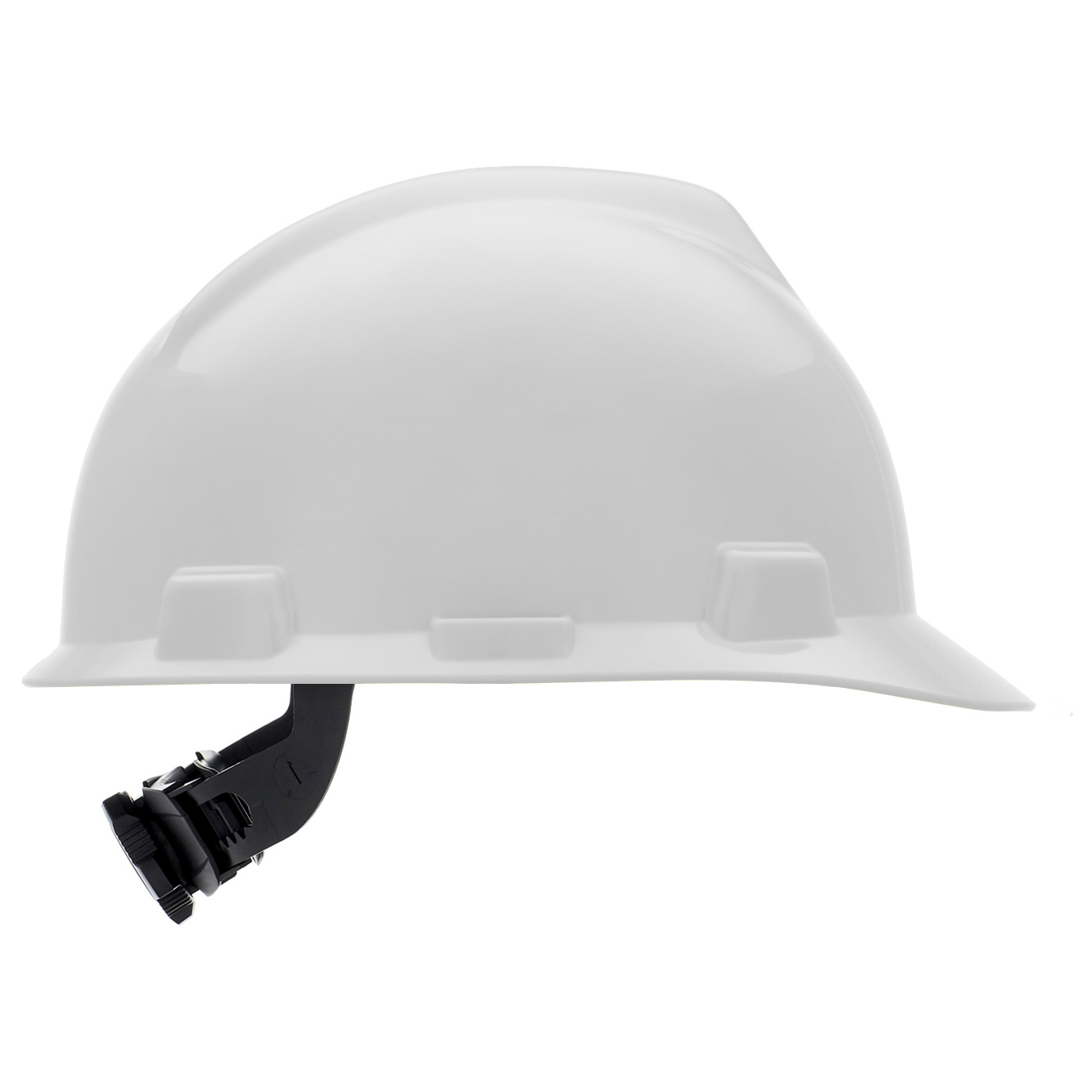 MSA 475358 V-Gard Cap Style Hard Hat - Fas-Trac III Suspension - White ...