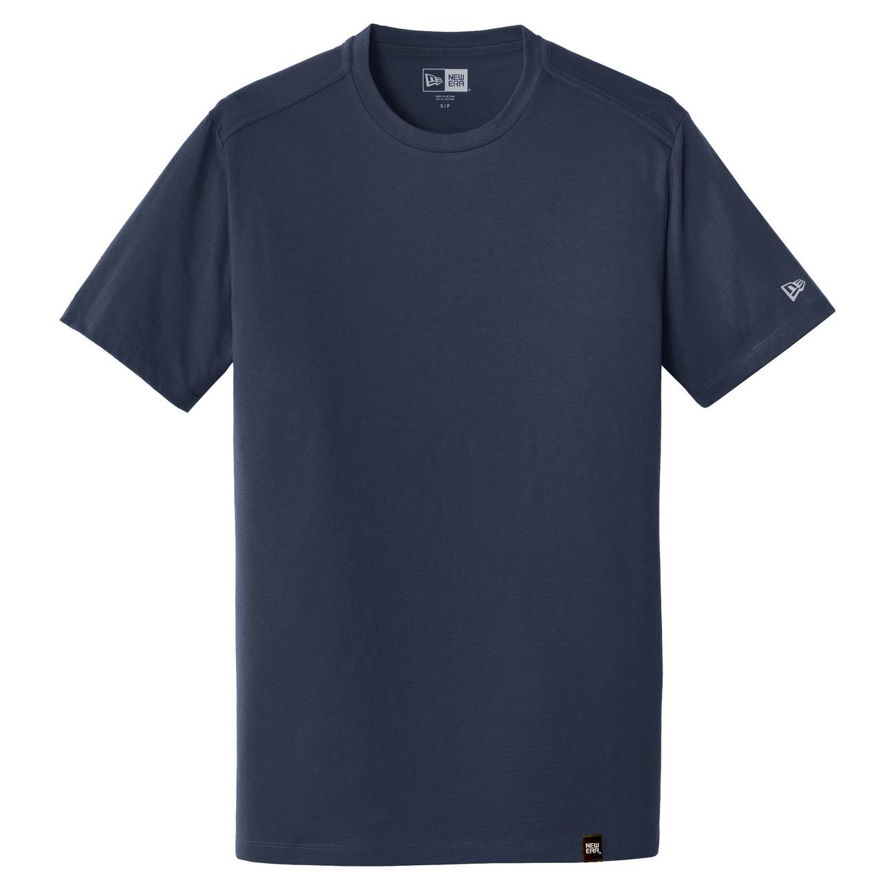 New Era NEA100 Heritage Blend Crew Tee - True Navy | Full Source