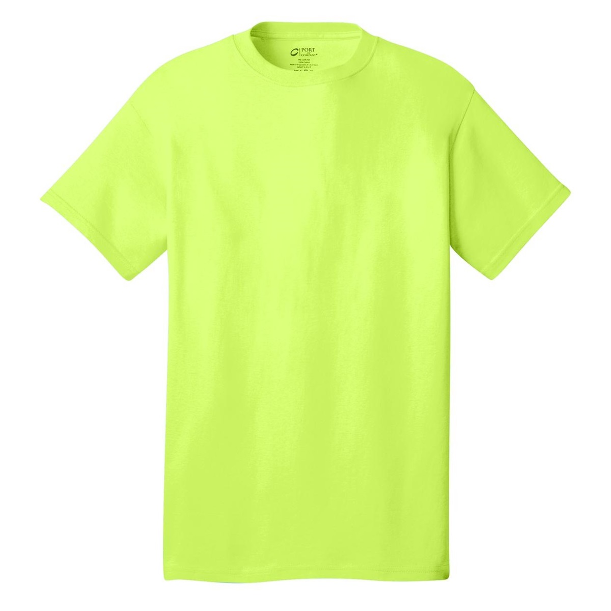 Port & Company PC54 Core Cotton Tee - Neon Yellow | Full Source