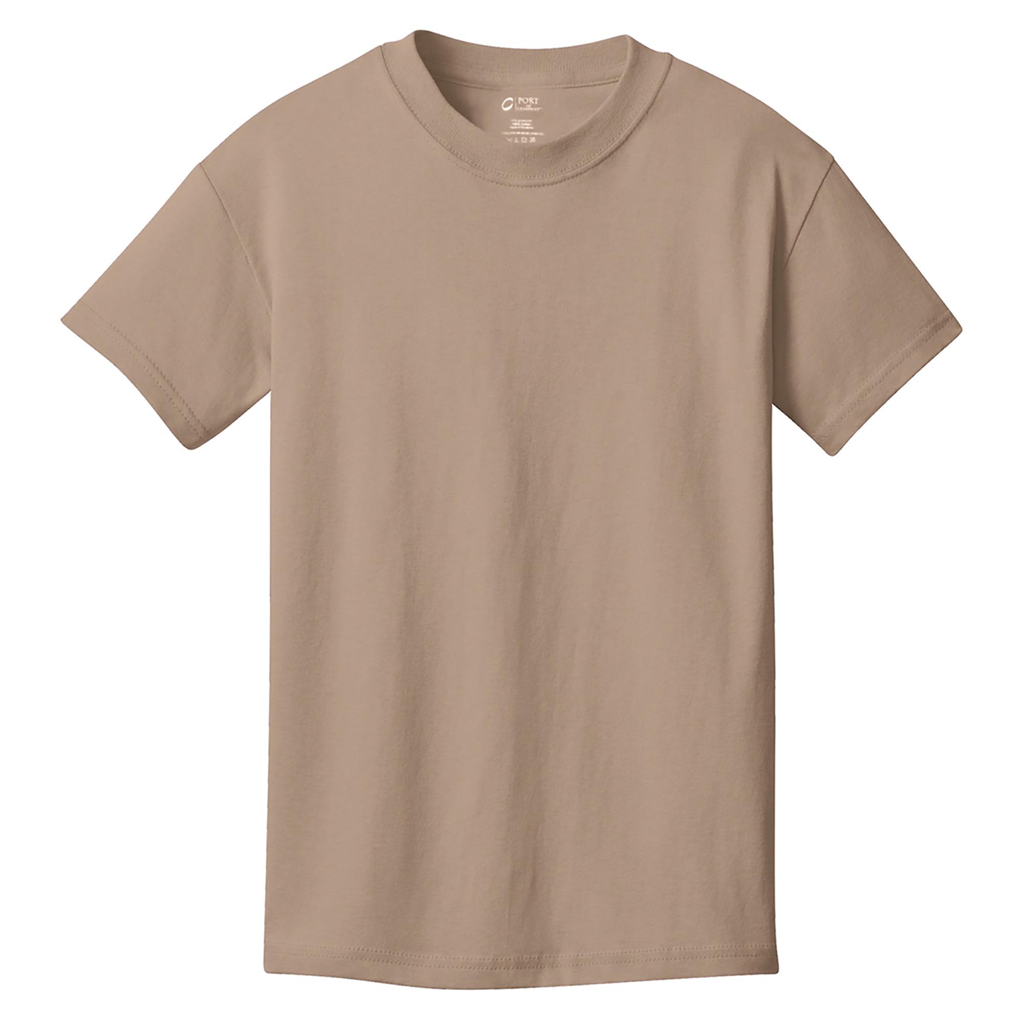 Port & Company PC54Y Youth Core Cotton Tee - Sand | Full Source
