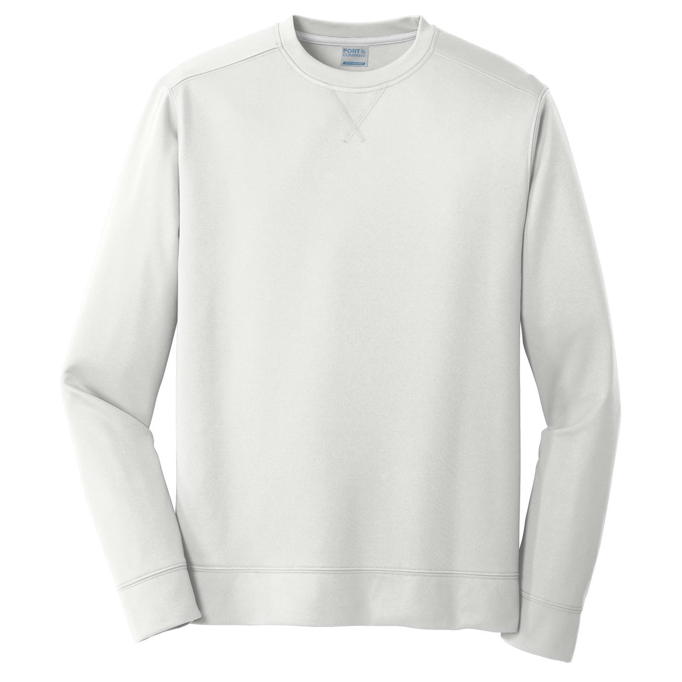 Port & Company PC590 Performance Fleece Crewneck Sweatshirt - Silver ...