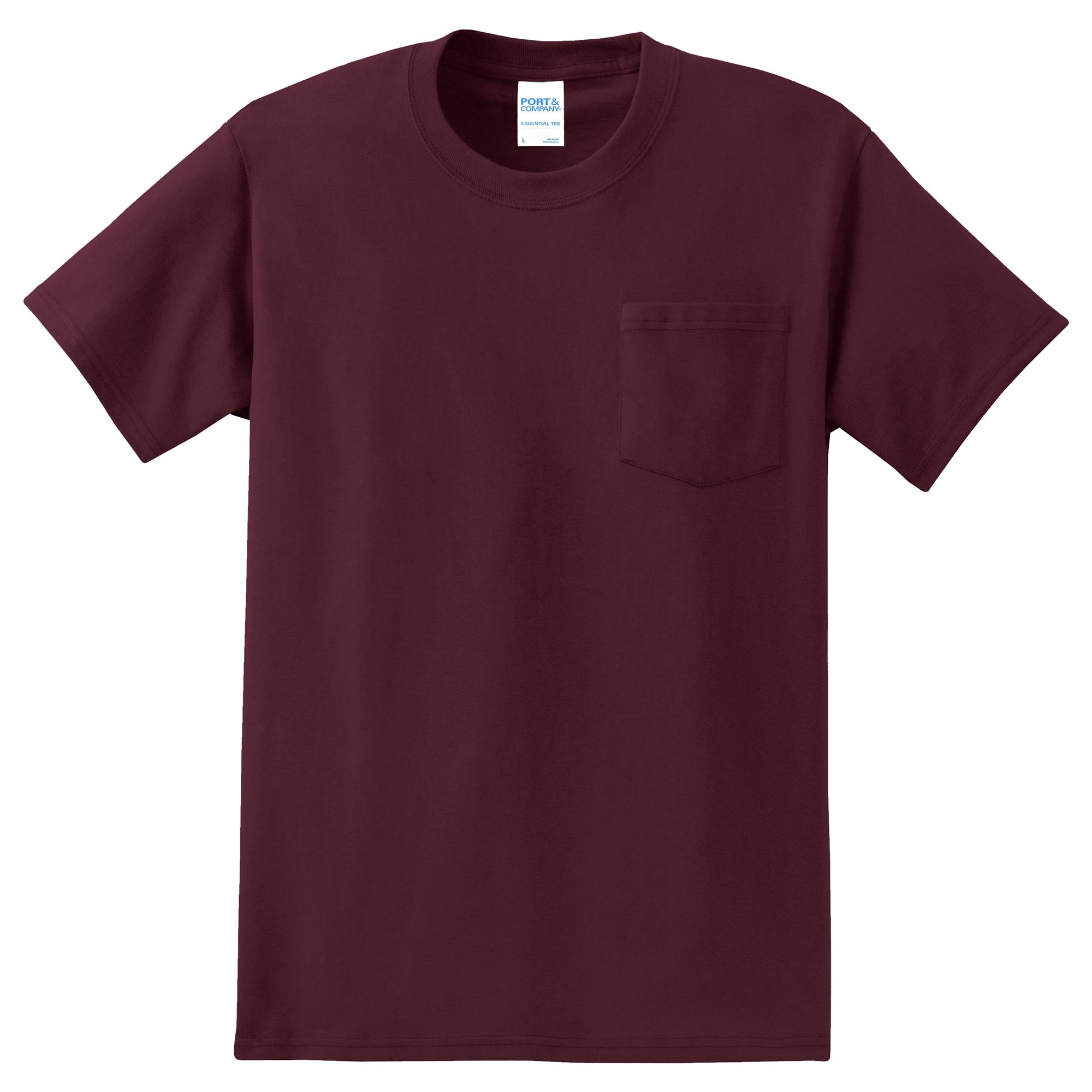 Port & Company PC61PT Tall Essential T-Shirt with Pocket - Athletic ...