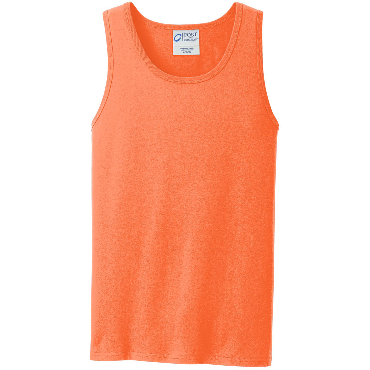 Port & Company PC54TT Core Cotton Tank Top - Neon Orange | Full Source