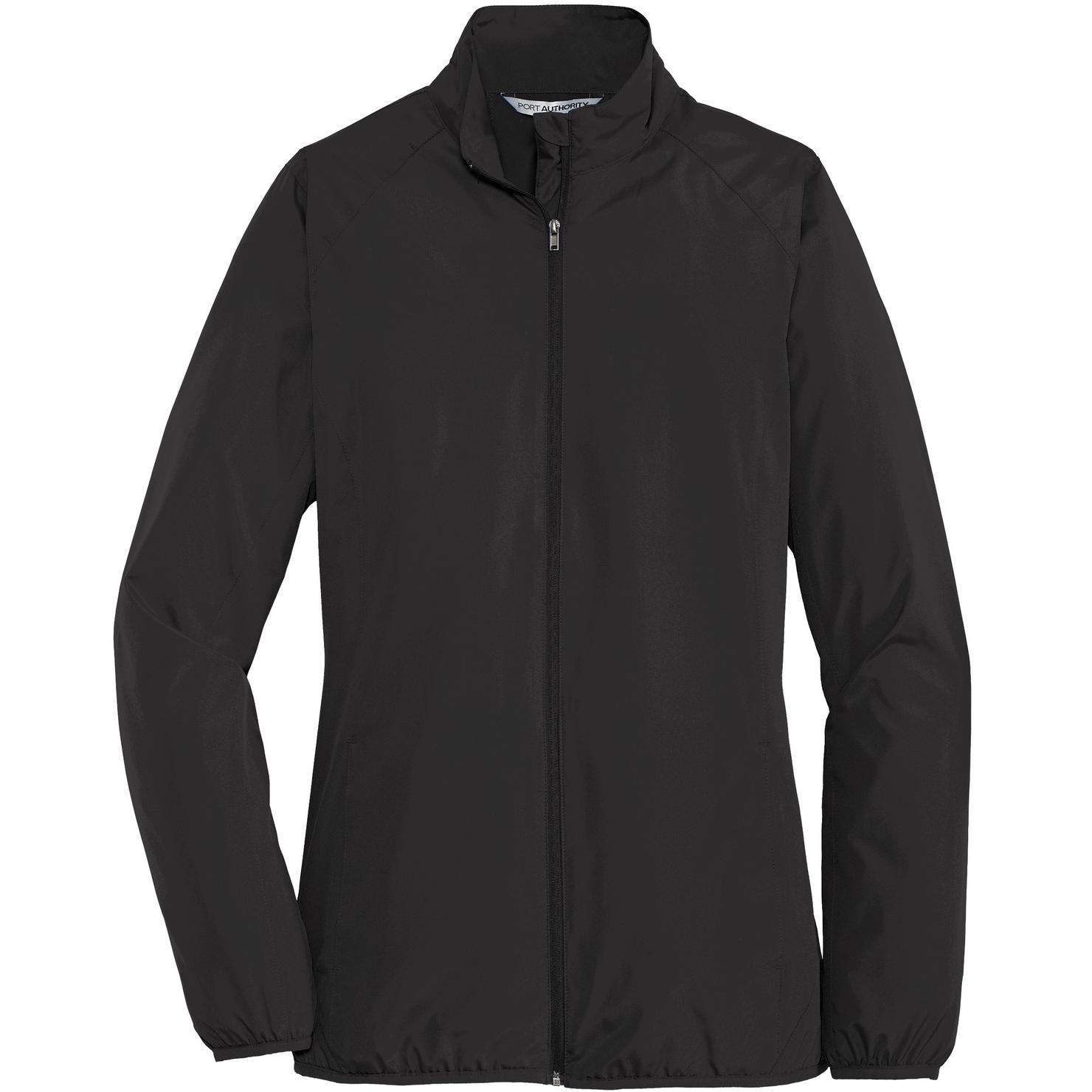 Port Authority L344 Ladies Zephyr Full-Zip Jacket - Black | Full Source