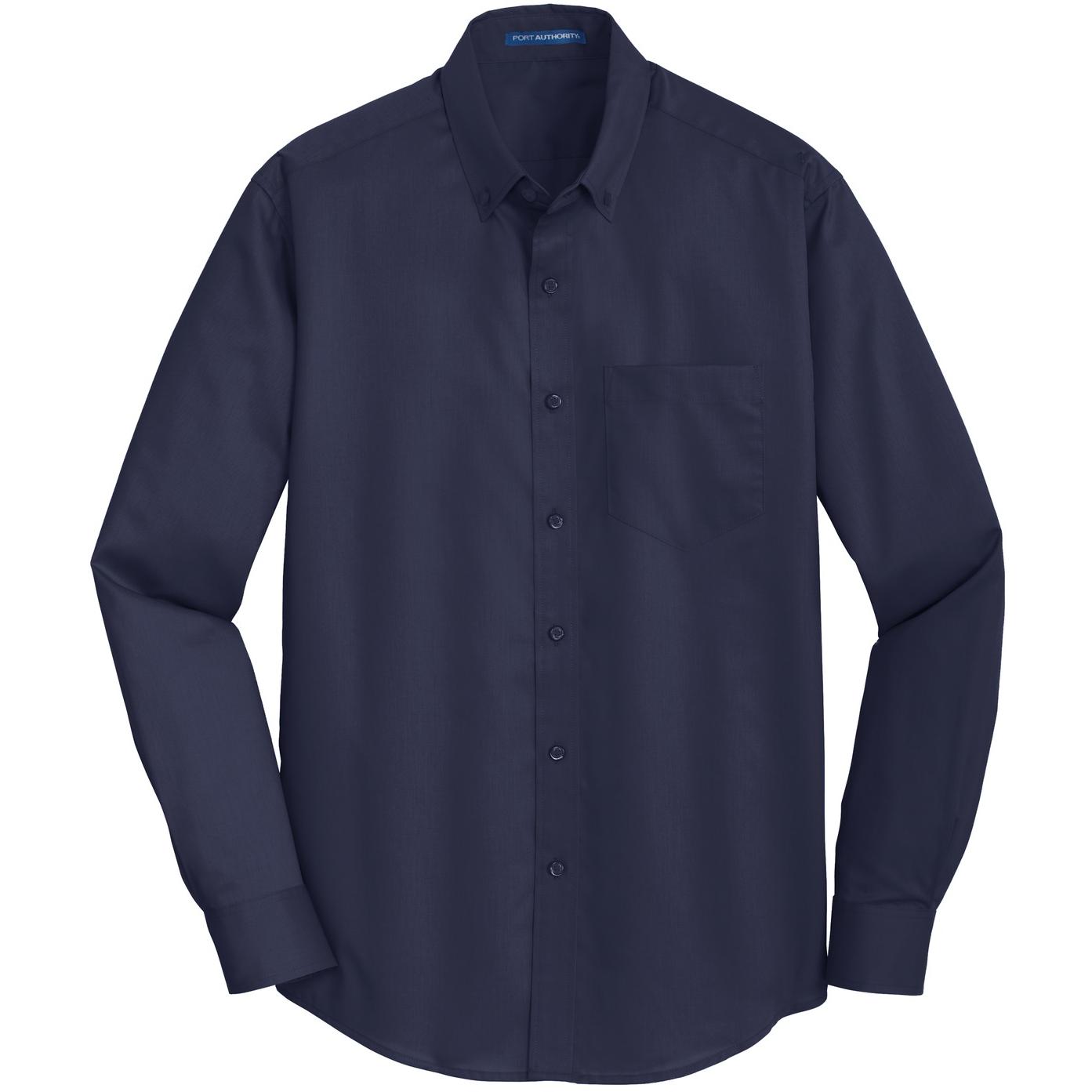 Port Authority S663 SuperPro Twill Shirt - True Navy | Full Source