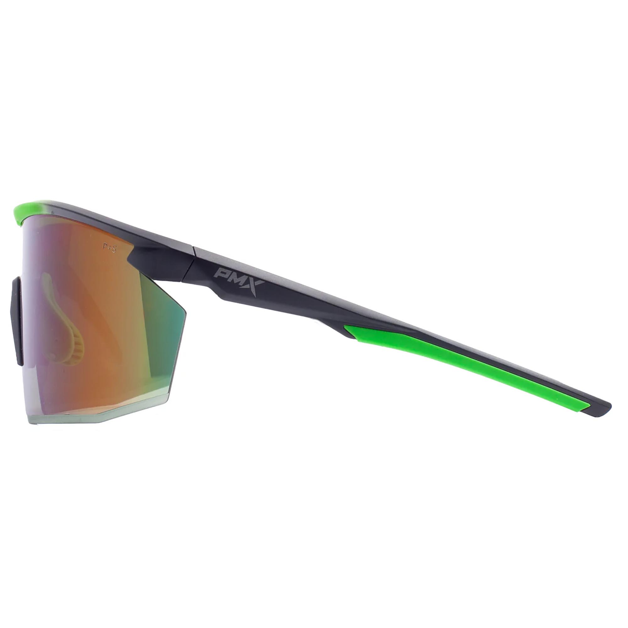 Pyramex SBL11257ST Half Frame PMXSPEC Safety Glasses - Black/Green ...