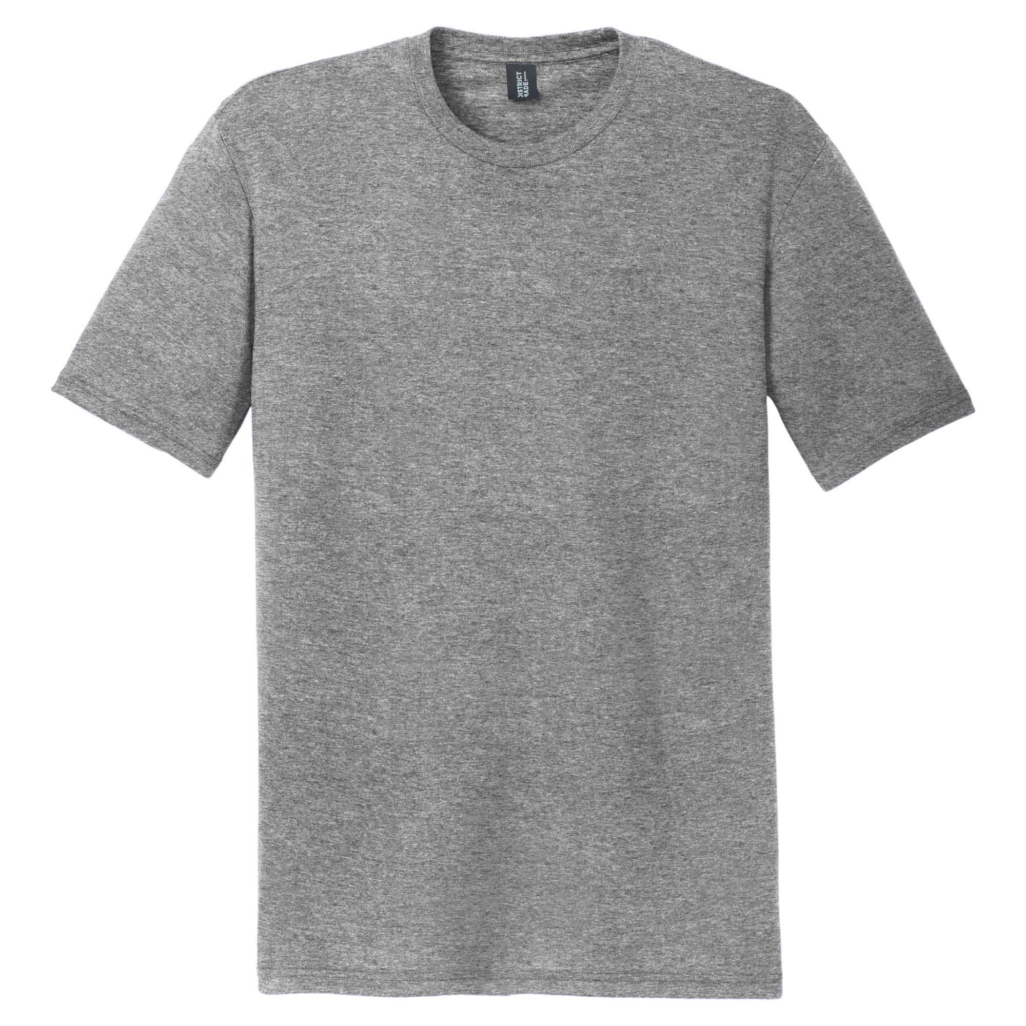 District DM130 Perfect Tri Crew Tee - Grey Frost | Full Source