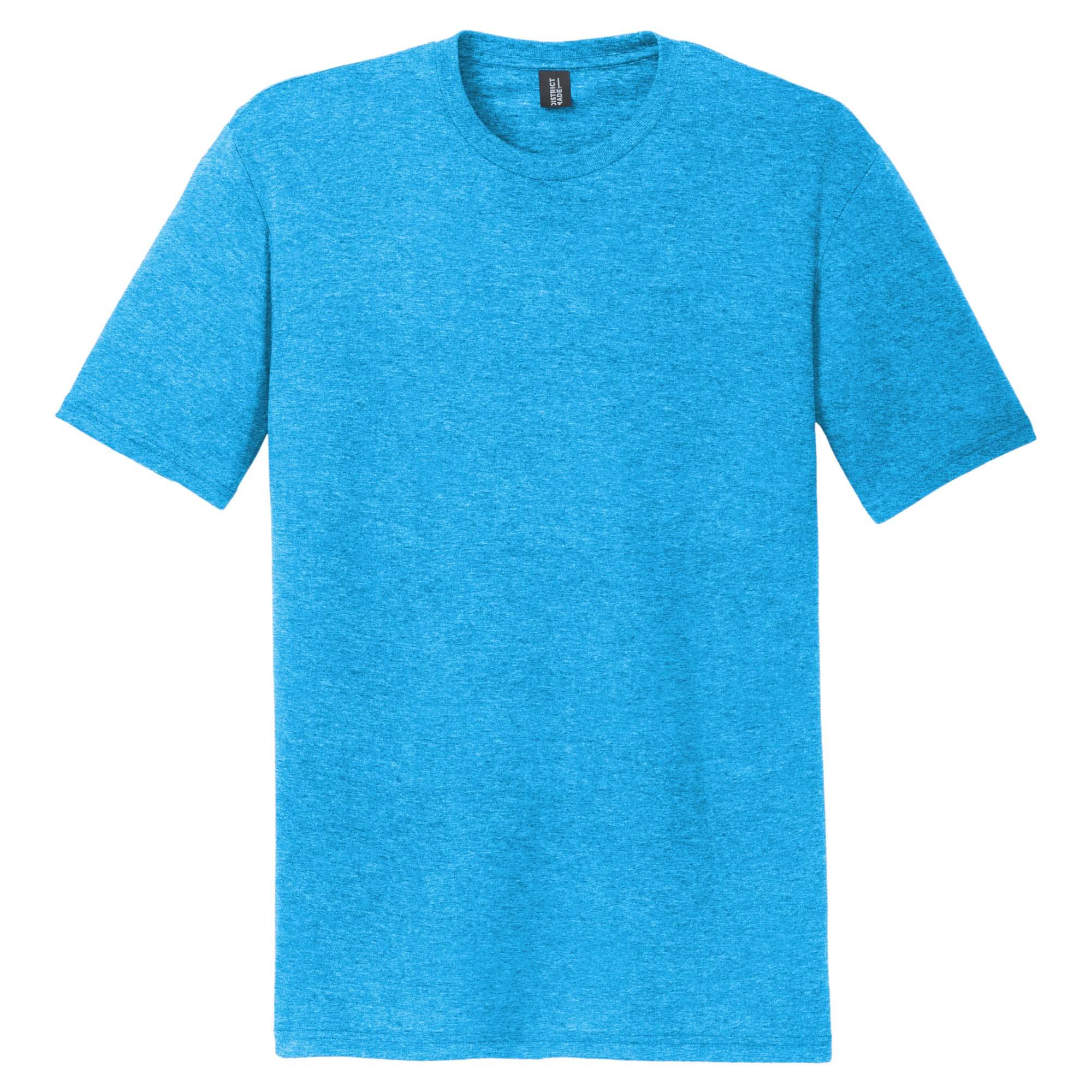 District DM130DTG Perfect Tri DTG Tee - Turquoise Frost | Full Source