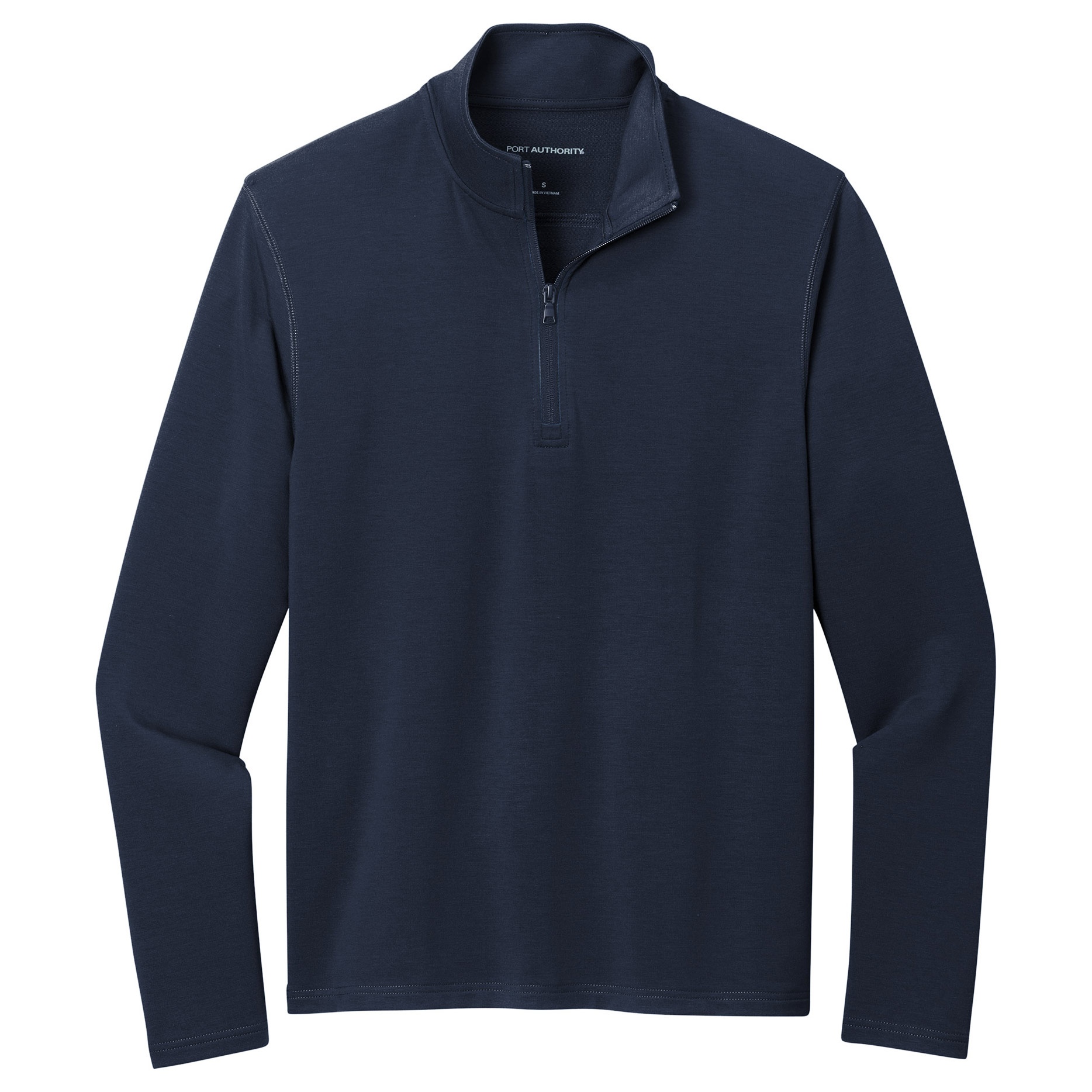 Port Authority K825 Microterry 1/4-Zip Pullover - River Blue Navy ...