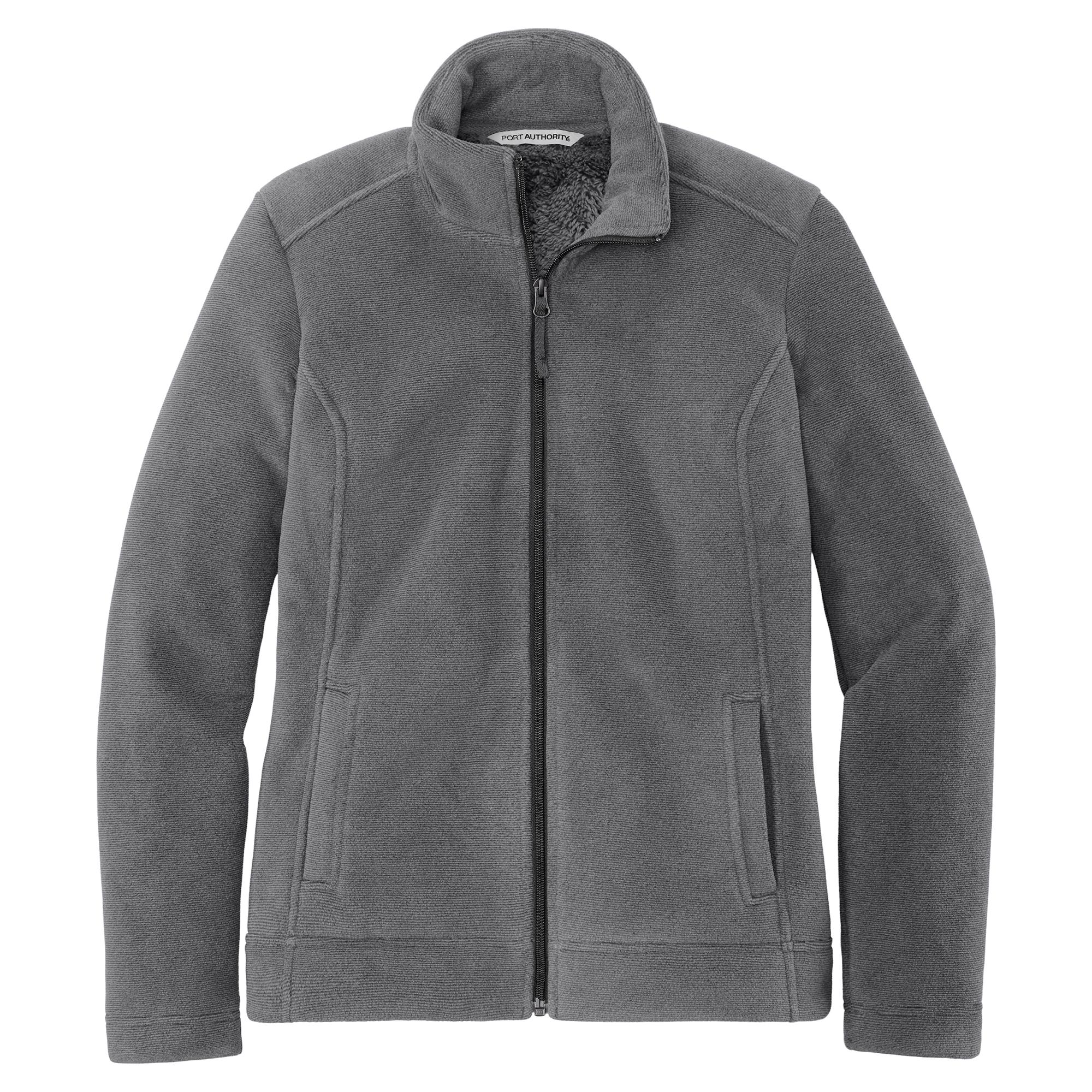 Port Authority L211 Ladies Ultra Warm Brushed Fleece Jacket - Gusty ...