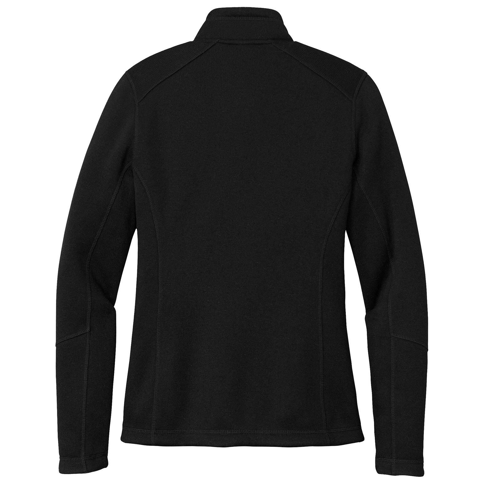 Port Authority L428 Ladies Arc Sweater Fleece Jacket - Deep Black ...