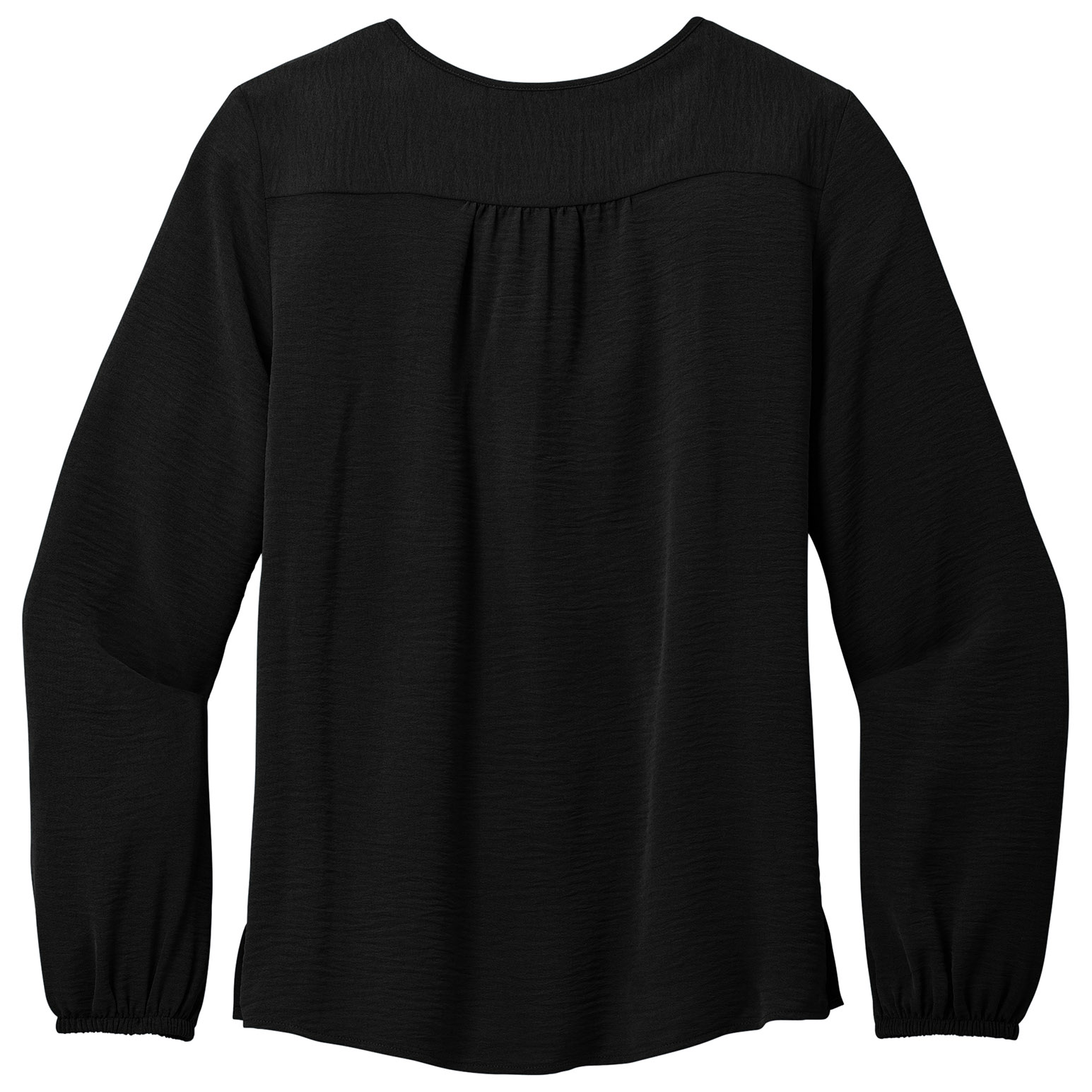 Port Authority LW714 Ladies Textured Crepe Tunic - Deep Black | Full Source