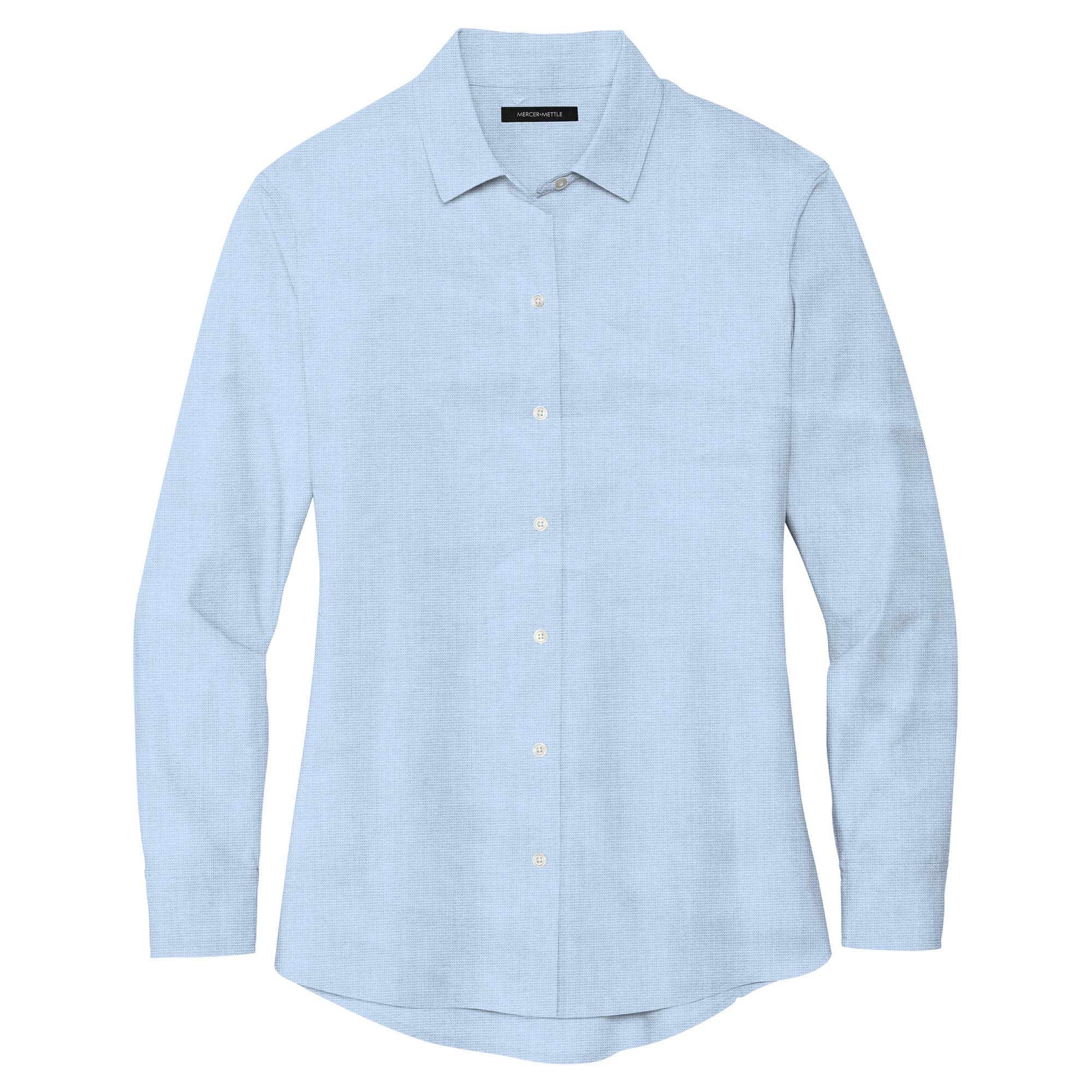 Mercer+Mettle MM2001 Women's Long Sleeve Stretch Woven Shirt - Air Blue ...