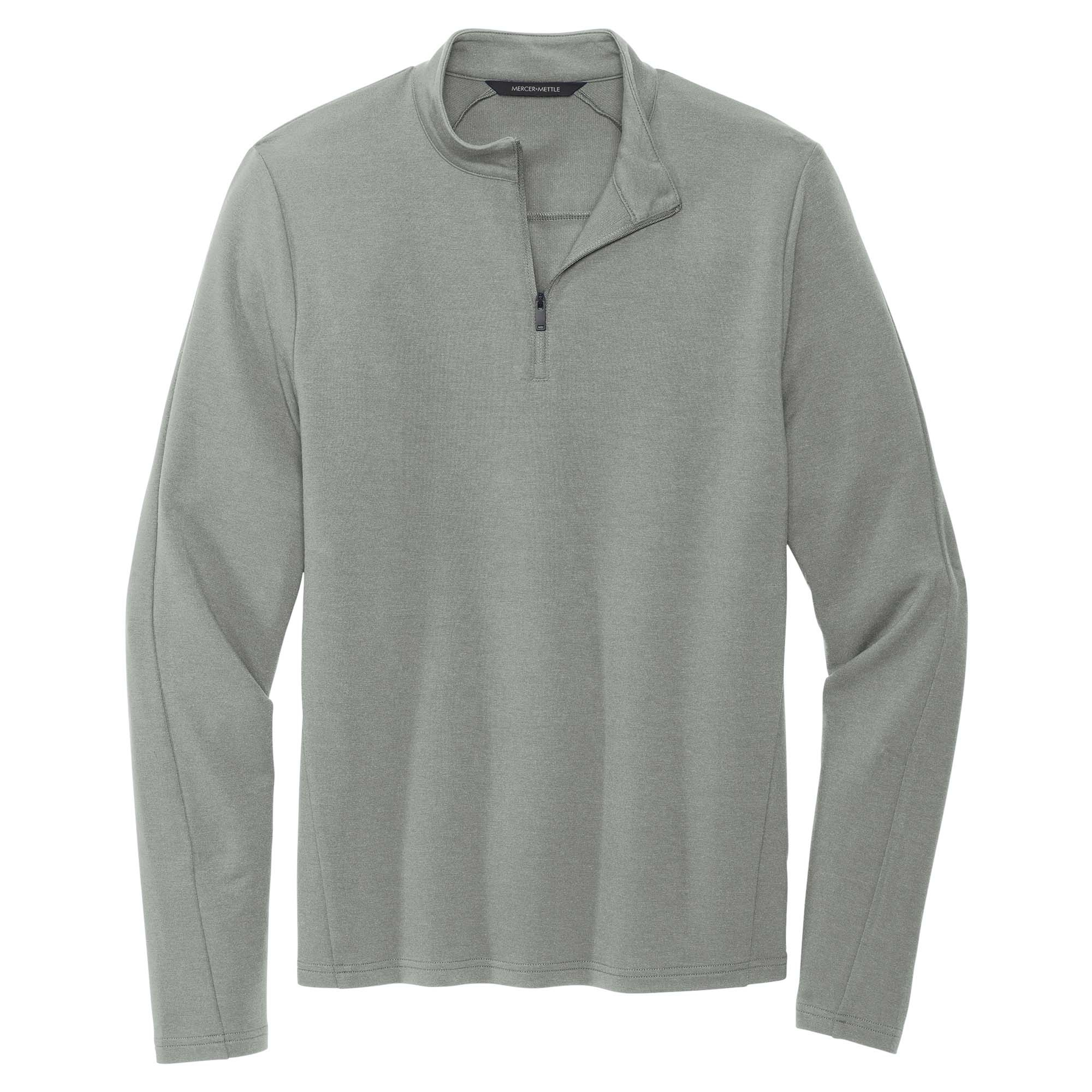 Mercer+Mettle MM3010 Stretch 1/4-Zip Pullover - Gusty Grey | Full Source