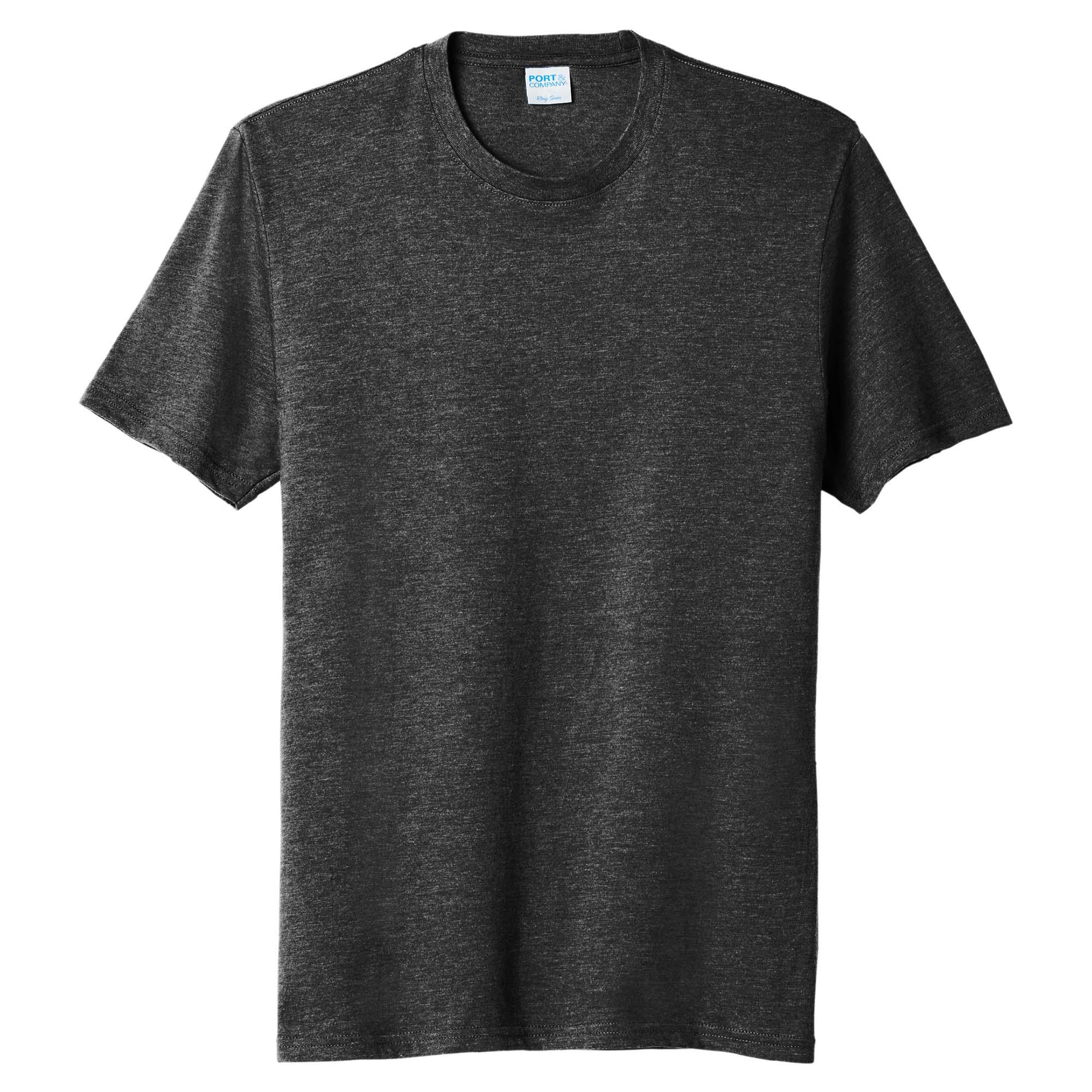 Port & Company PC330 Tri-Blend Tee - Black Heather | Full Source