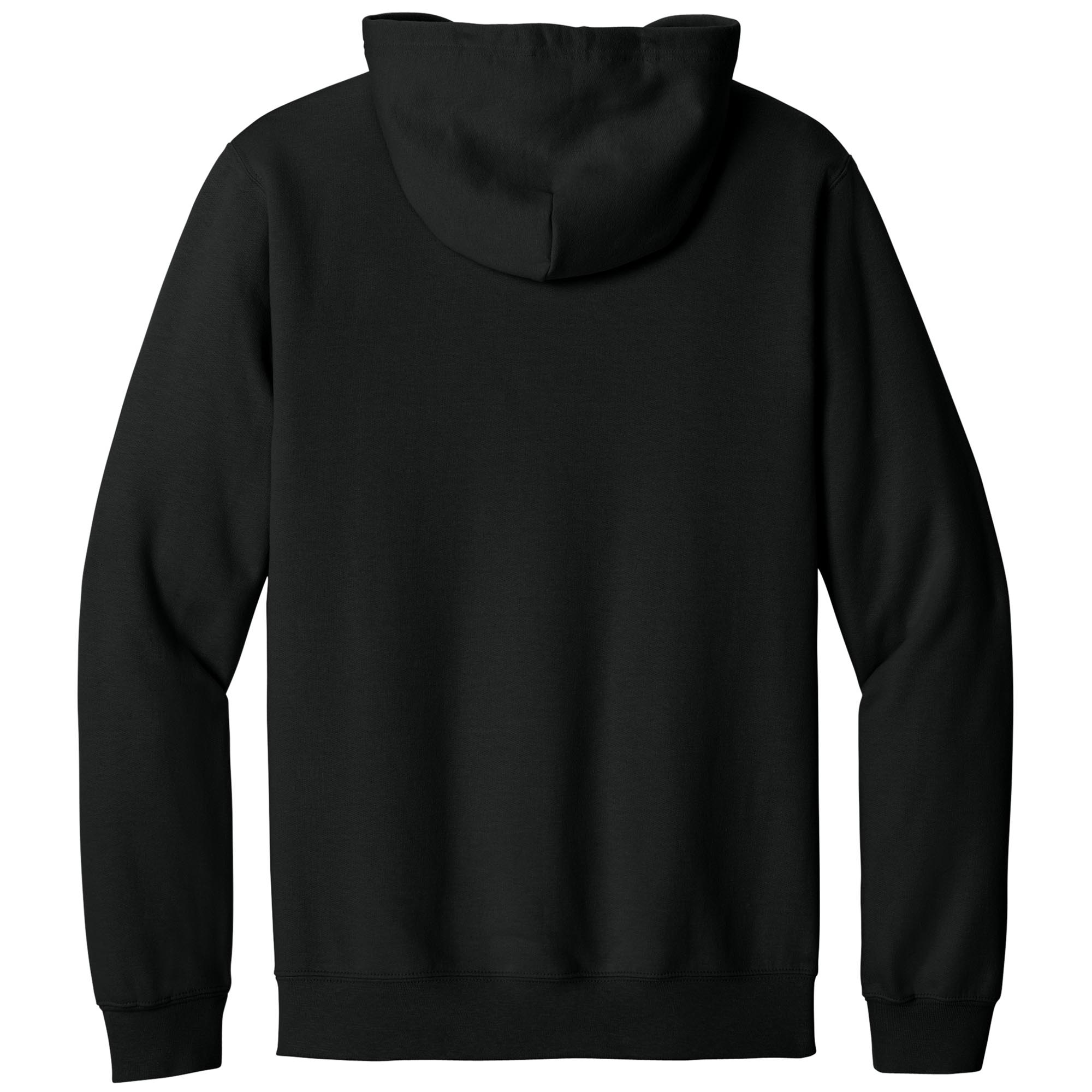 Gildan SF600 Midweight Fleece Full-Zip Hooded Sweatshirt - Black | Full ...