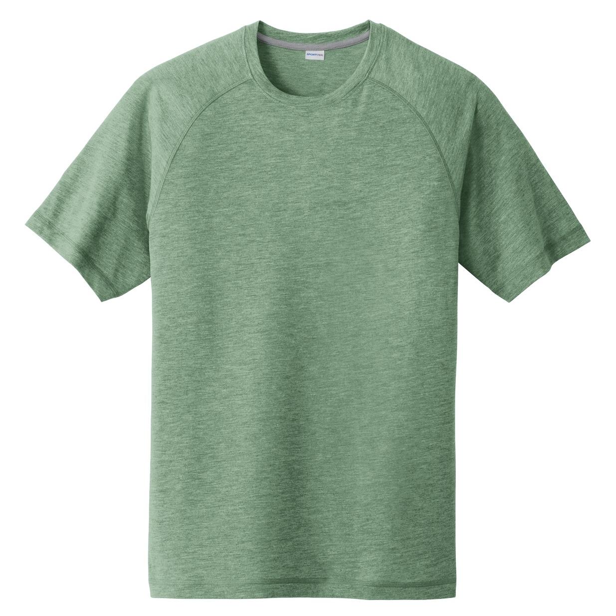 Sport-Tek ST400 PosiCharge Tri-Blend Wicking Raglan Tee - Forest Green ...
