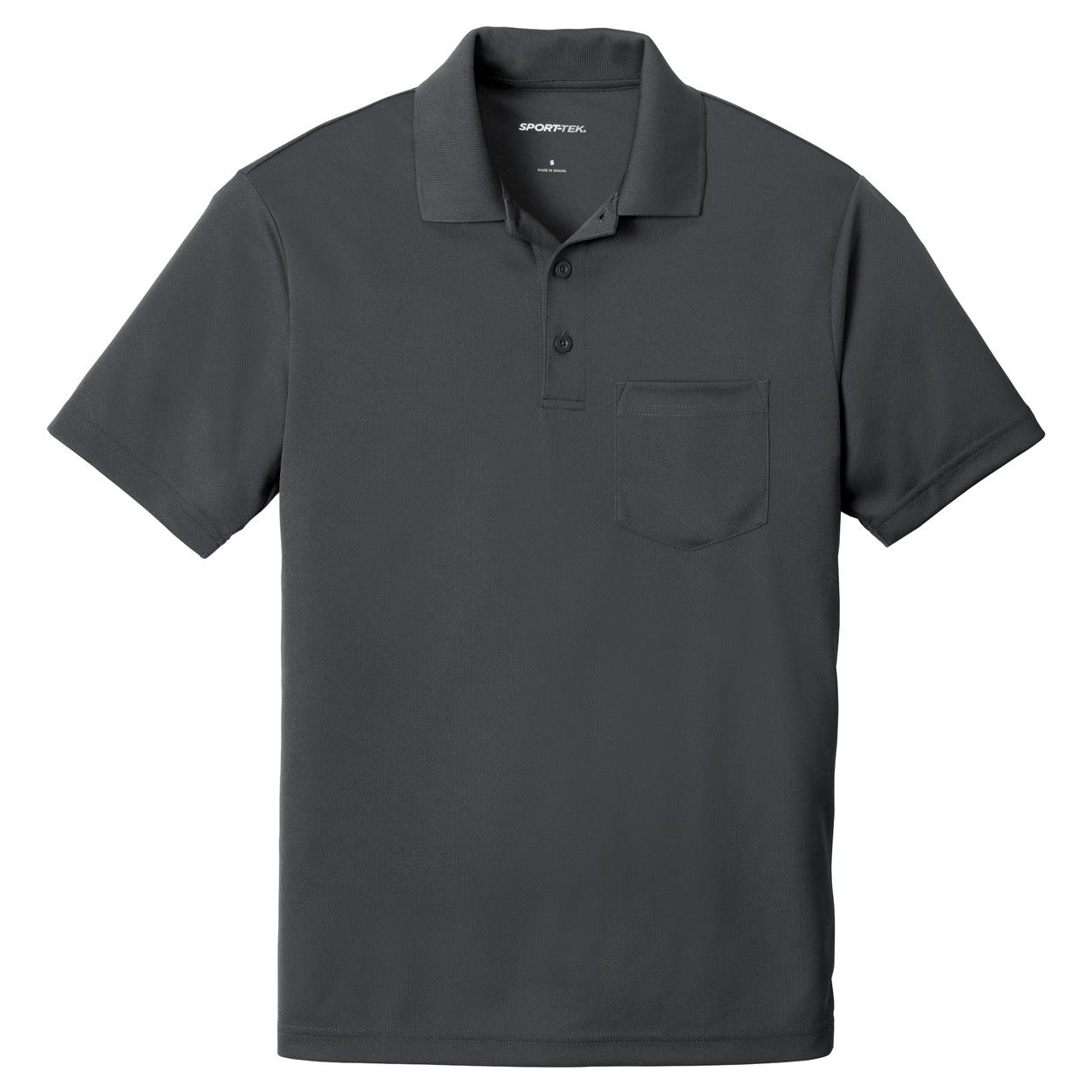 Sport-Tek ST640P PosiCharge RacerMesh Pocket Polo - Graphite Grey ...